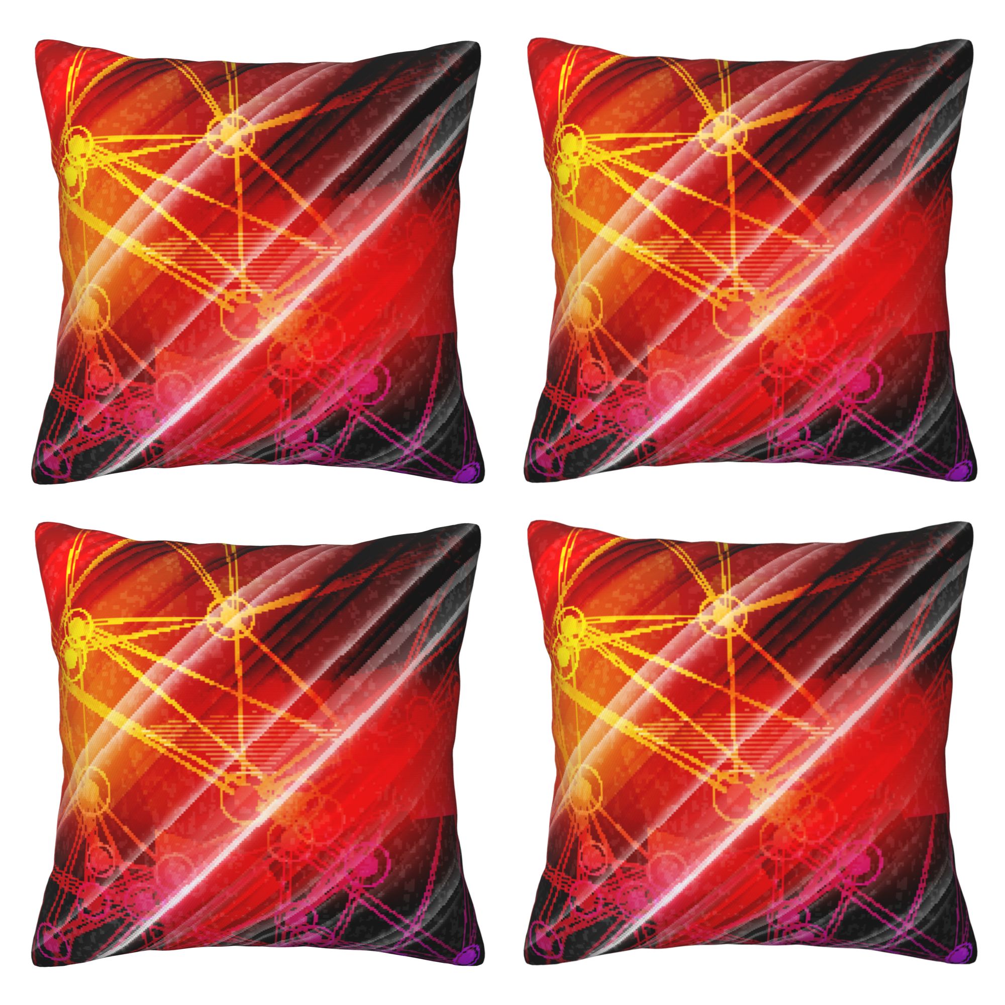 Home Throw Pillow Covers Two Sides Printed Colorful wave dot background ...