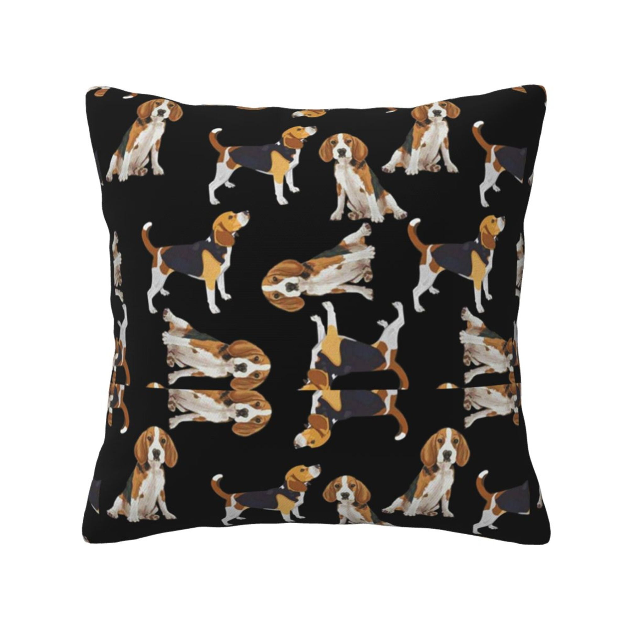 Home Throw Pillow Covers Two Sides Printed Cute Beagles S Graphic Decor ...