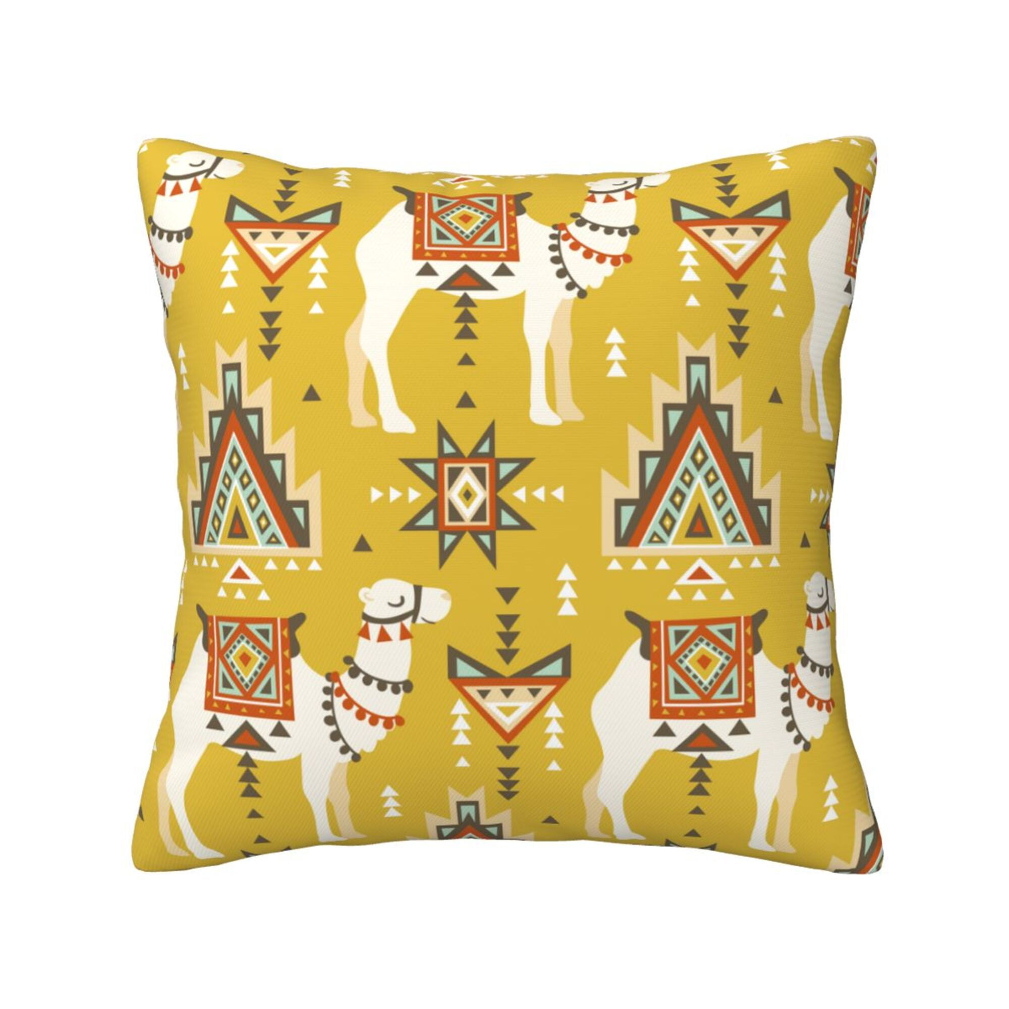Home Throw Pillow Covers Two Sides Printed Cute Camel Decor Sofa Living ...