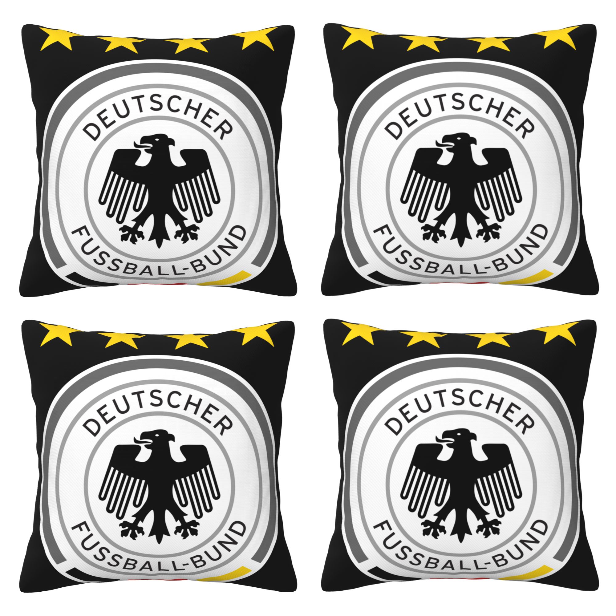 Home Throw Pillow Covers Two Sides Printed Deutschland Germany Logo ...