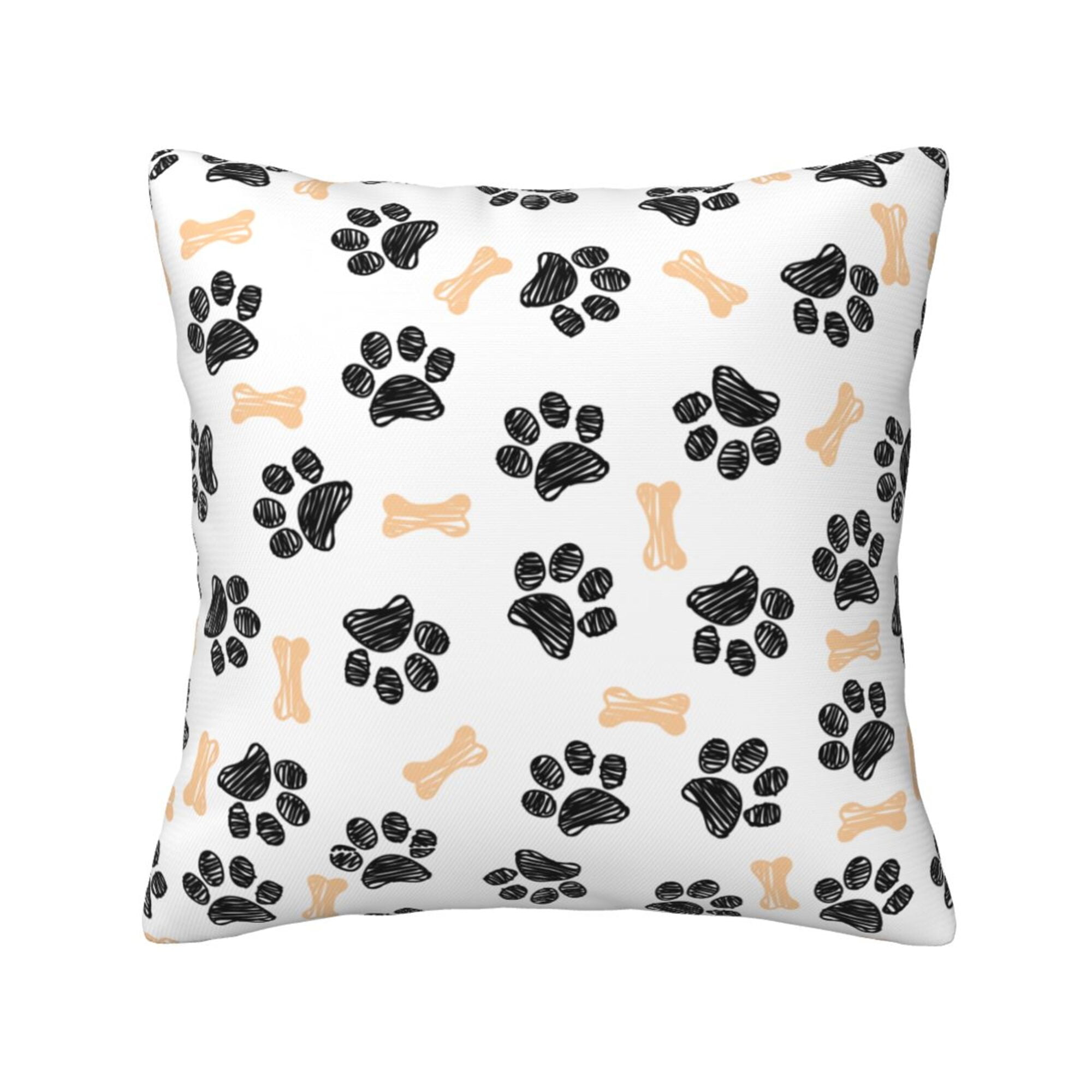 Home Throw Pillow Covers Two Sides Printed Dog Paw Decor Sofa Living ...