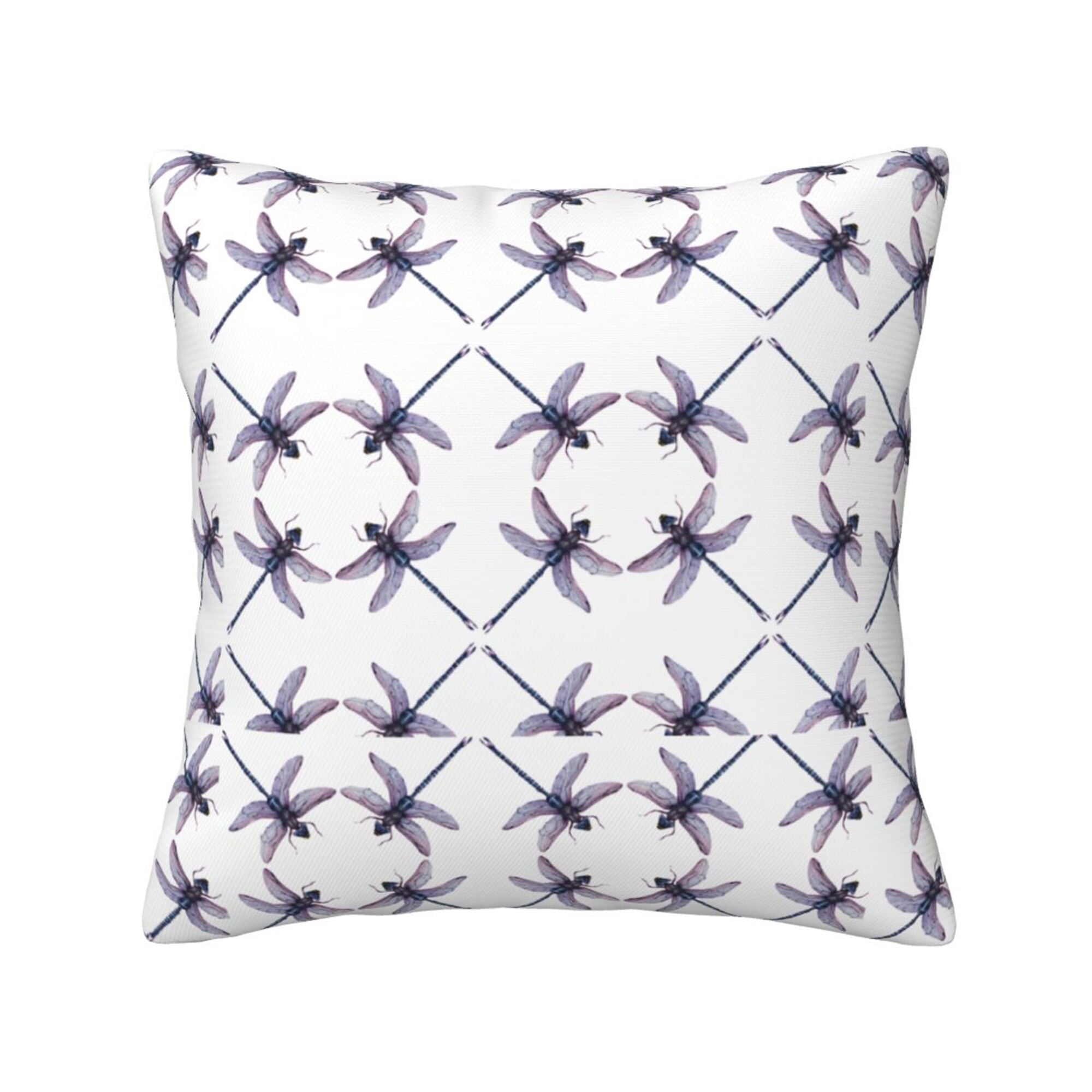 Home Throw Pillow Covers Two Sides Printed Dragonfly Decor Sofa Living ...