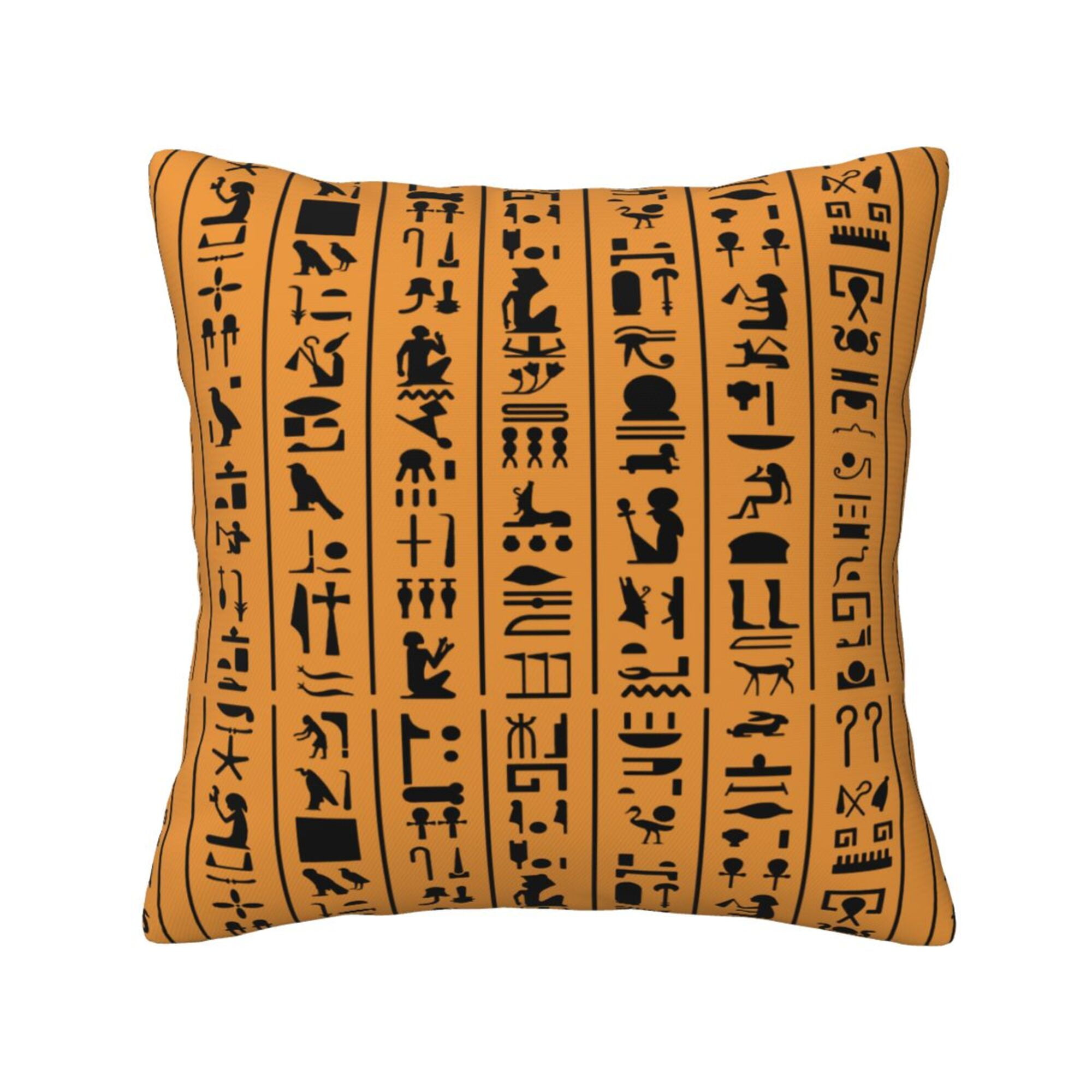 Home Throw Pillow Covers Two Sides Printed Egyptian Hieroglyphs or ...