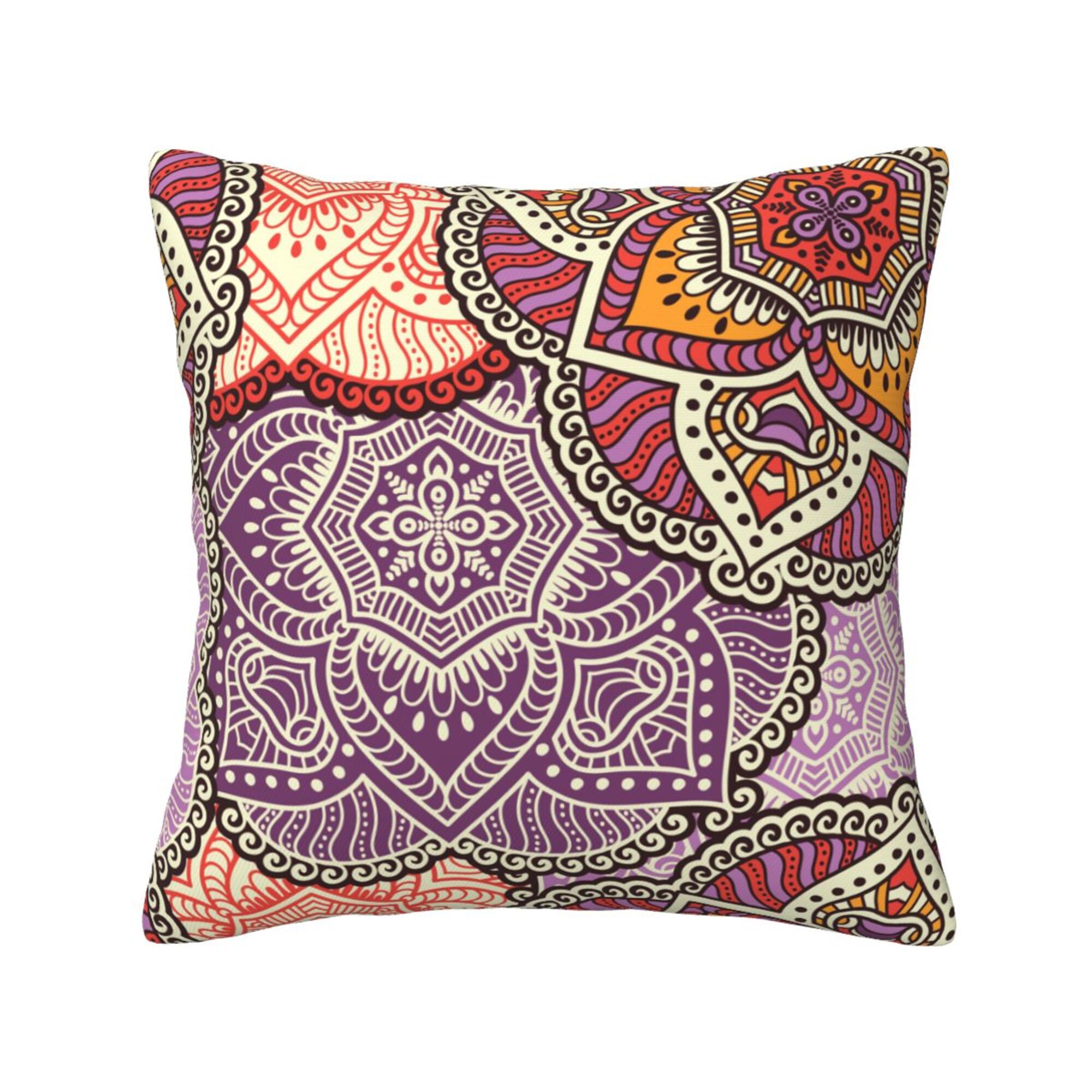 Home Throw Pillow Covers Two Sides Printed Ethnic pattern background ...