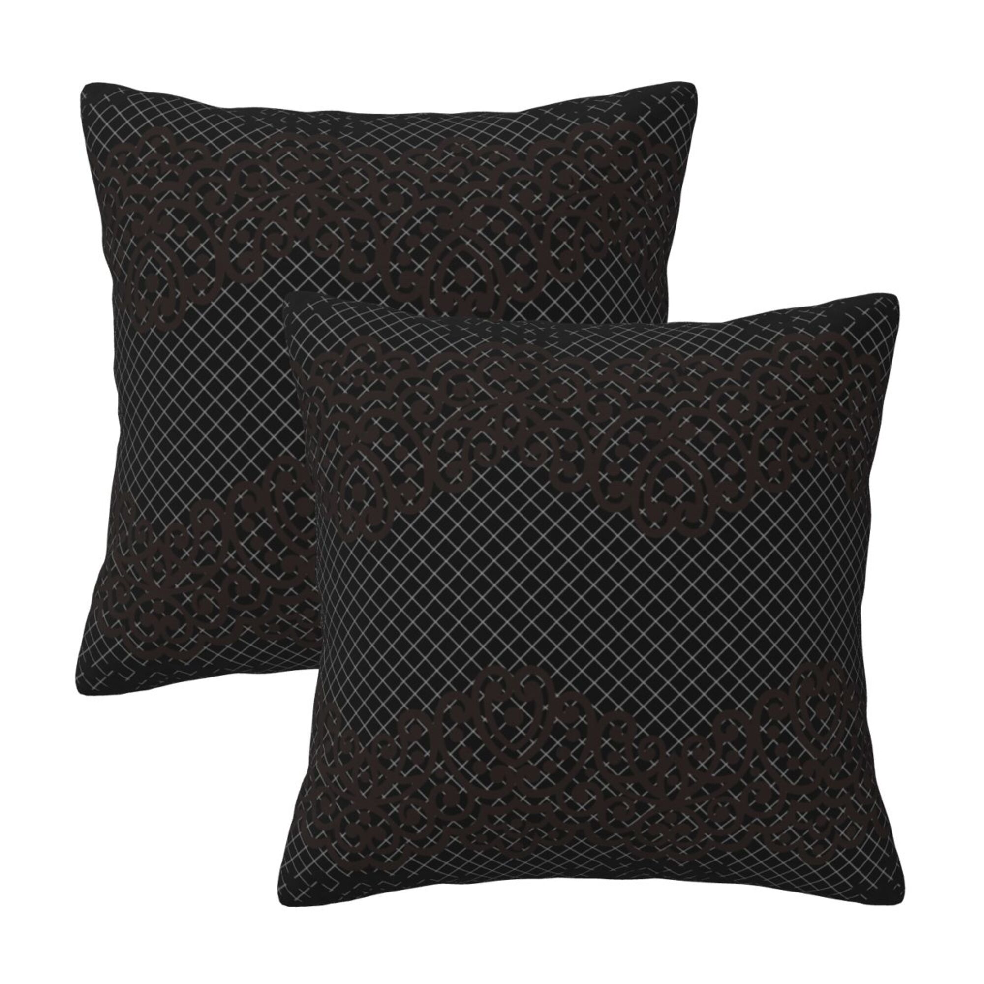 Home Throw Pillow Covers Two Sides Printed European flower background ...