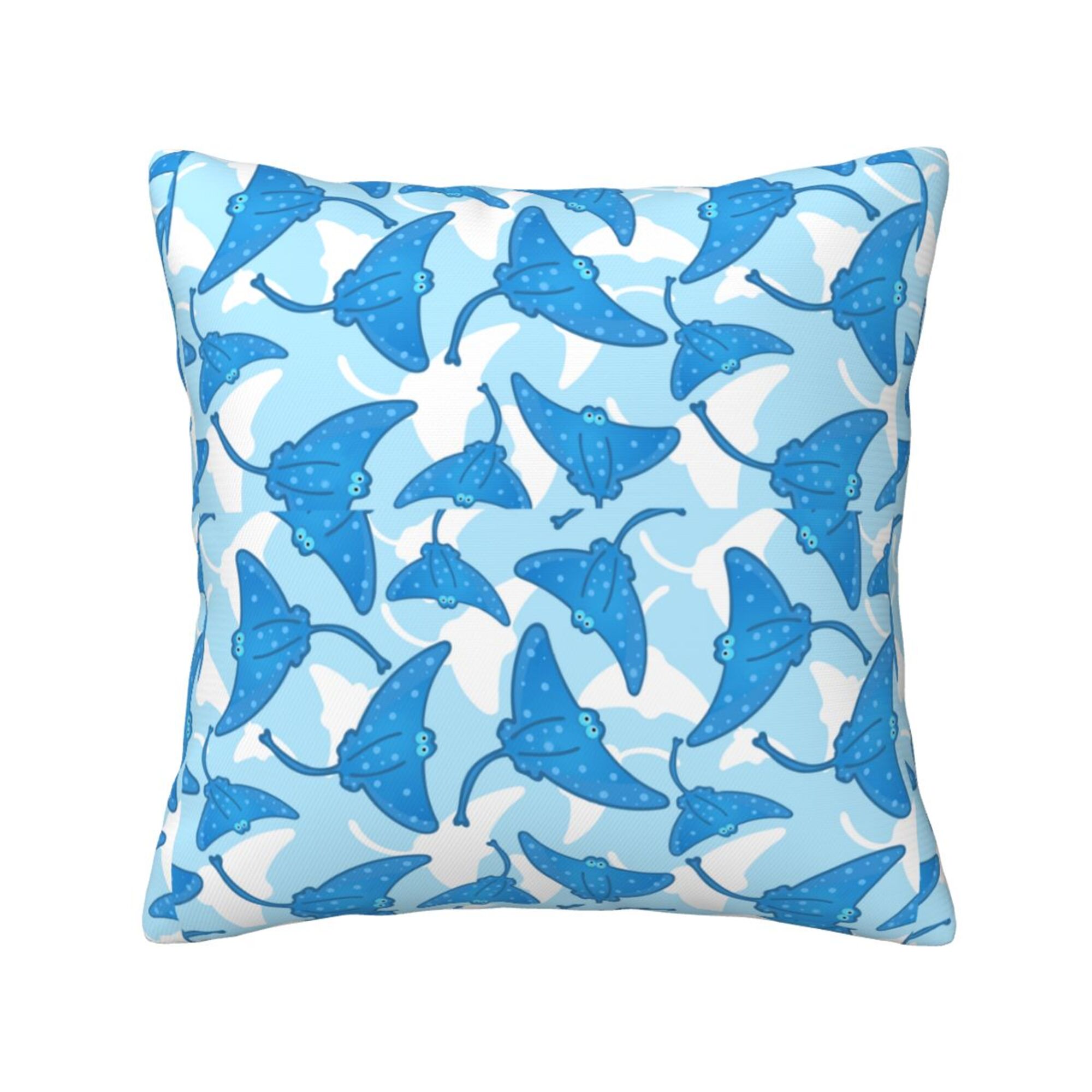 Home Throw Pillow Covers Two Sides Printed Fish Stingrays Decor Sofa Living Room Bed Couch Car ...