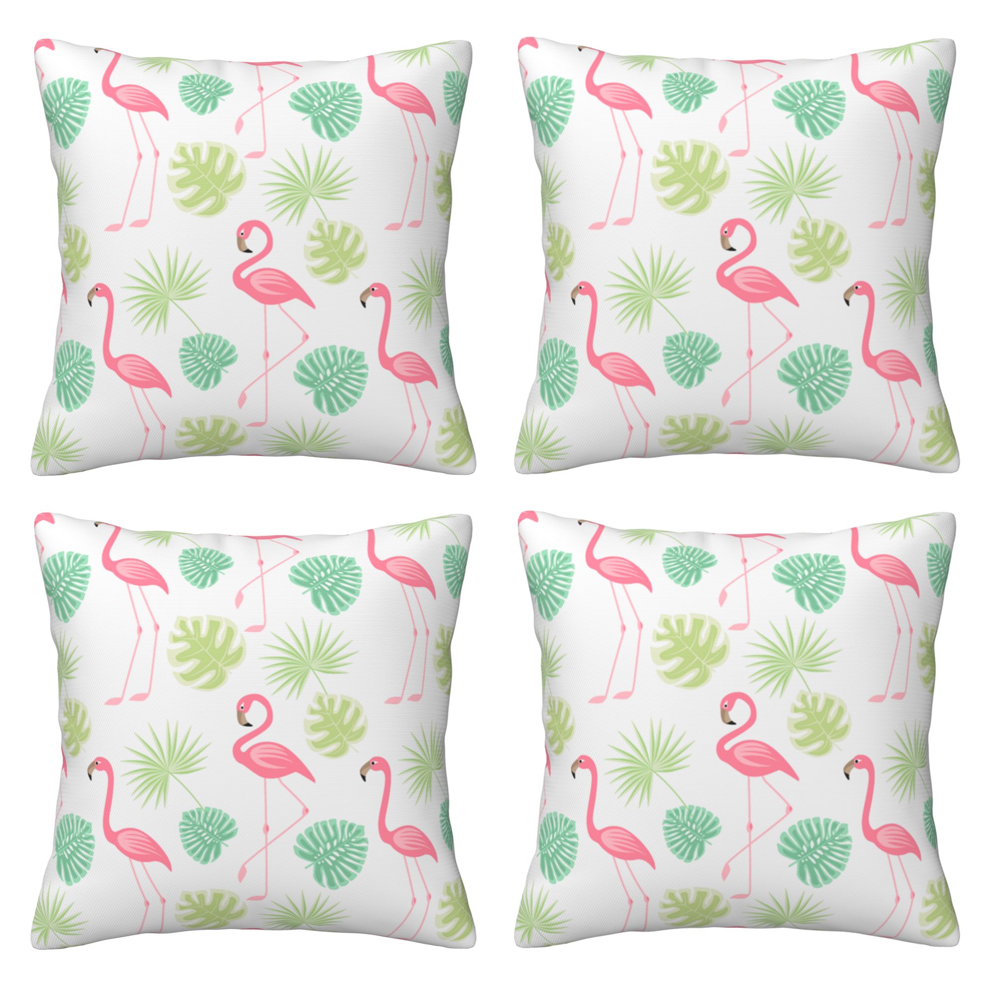 Home Throw Pillow Covers Two Sides Printed Flamingo Decor Sofa Living ...
