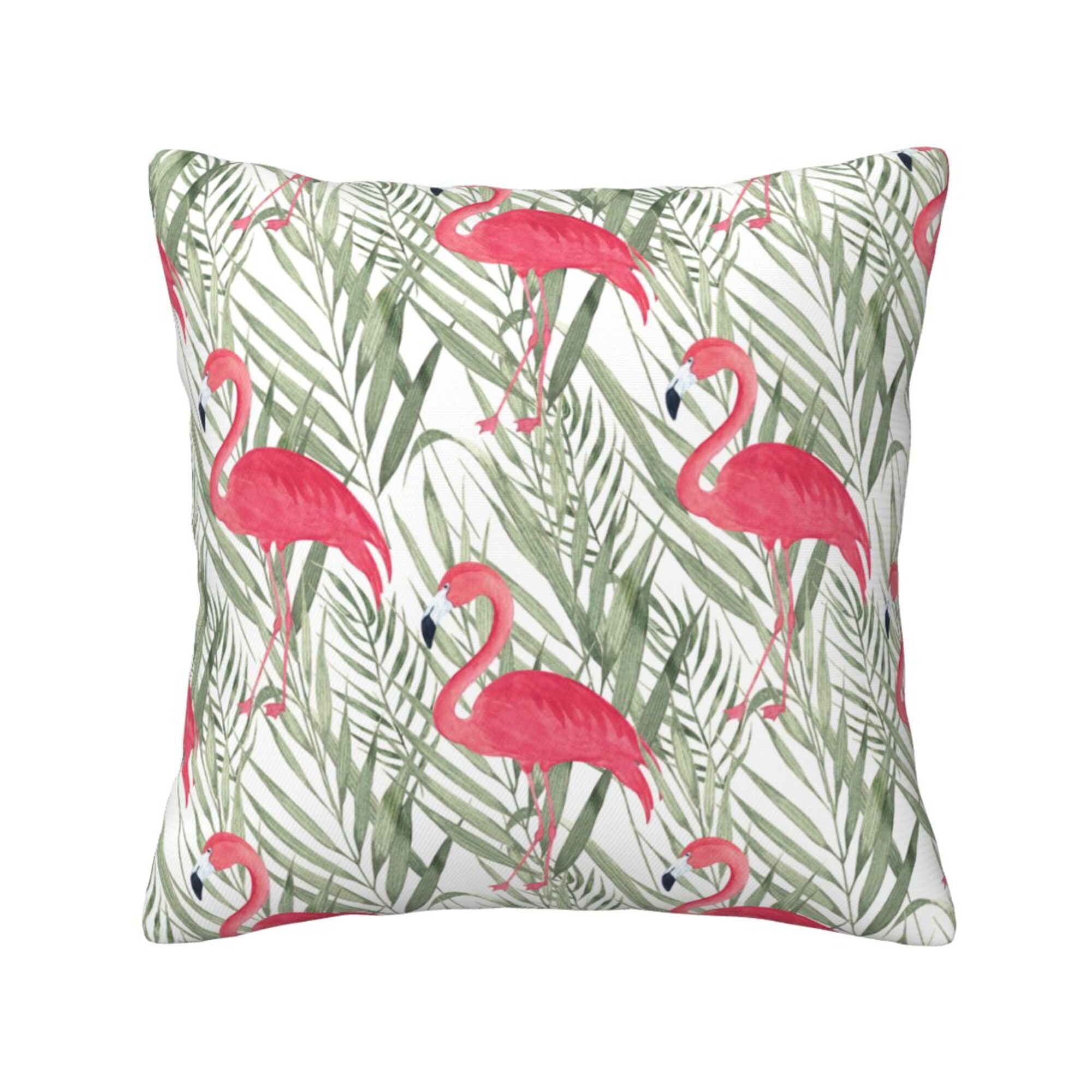 Home Throw Pillow Covers Two Sides Printed Flamingo Decor Sofa Living ...