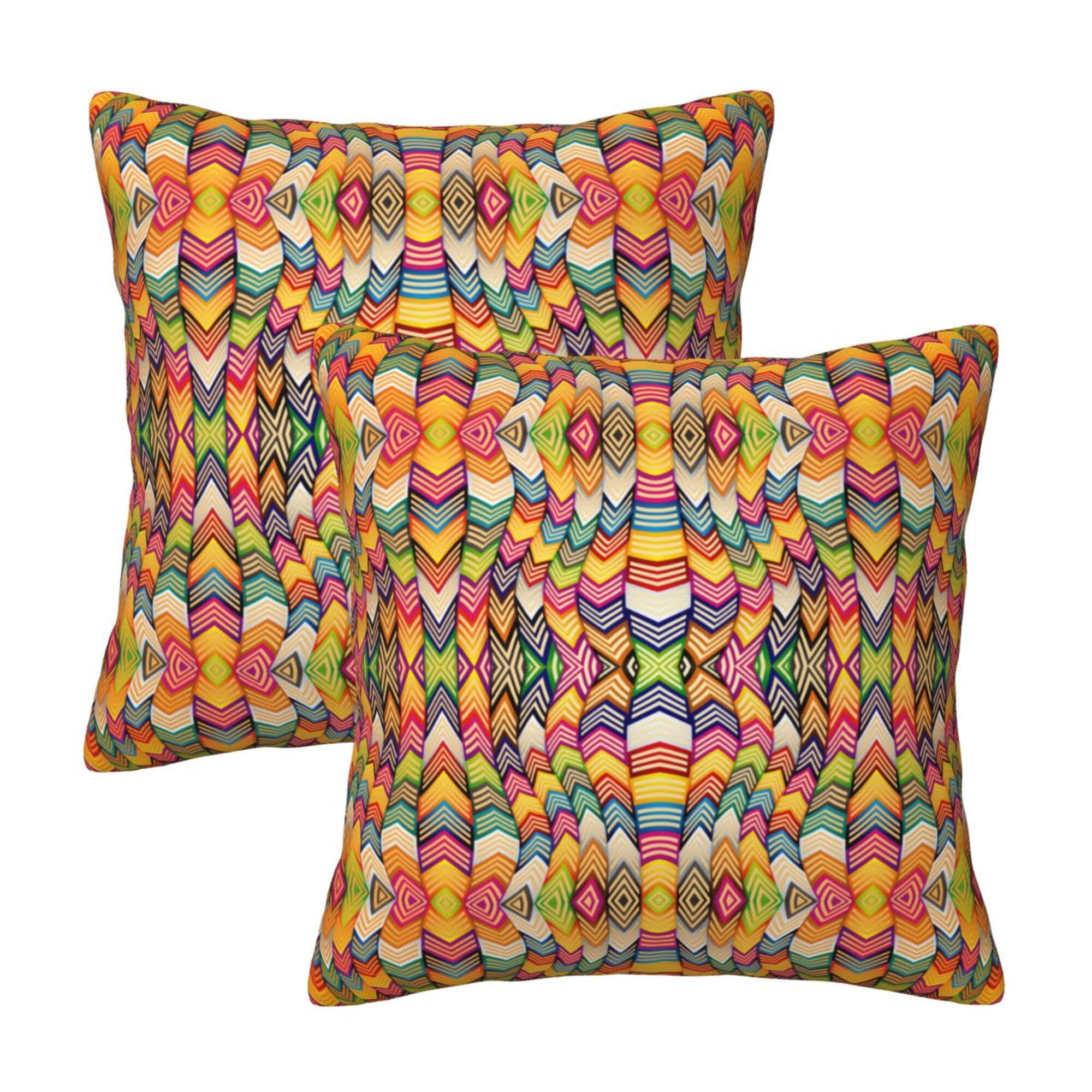 Home Throw Pillow Covers Two Sides Printed Flower Pattern Decor Sofa Living Room Bed Couch Car ...