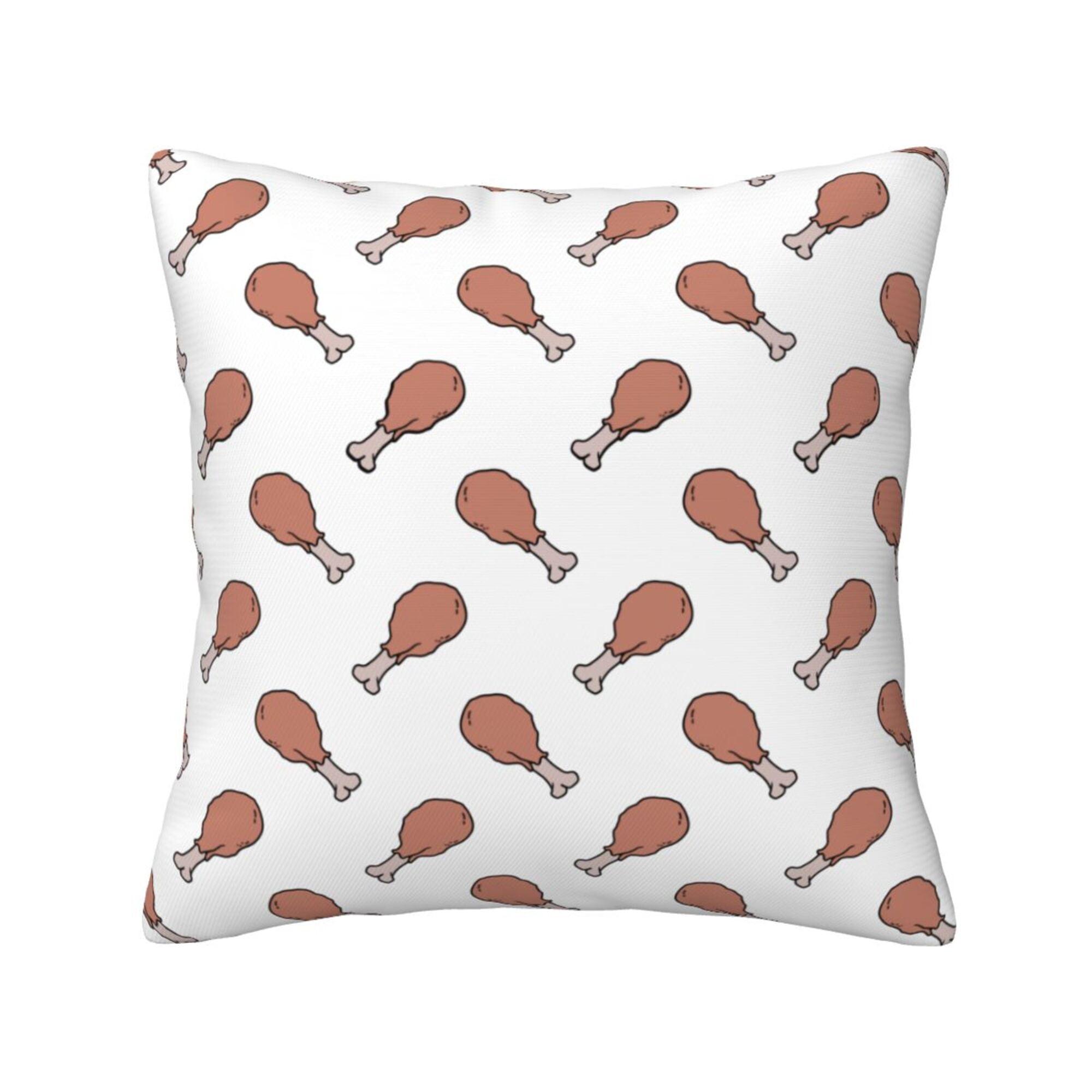 Home Throw Pillow Covers Two Sides Printed Fried Chicken Legs Decor ...