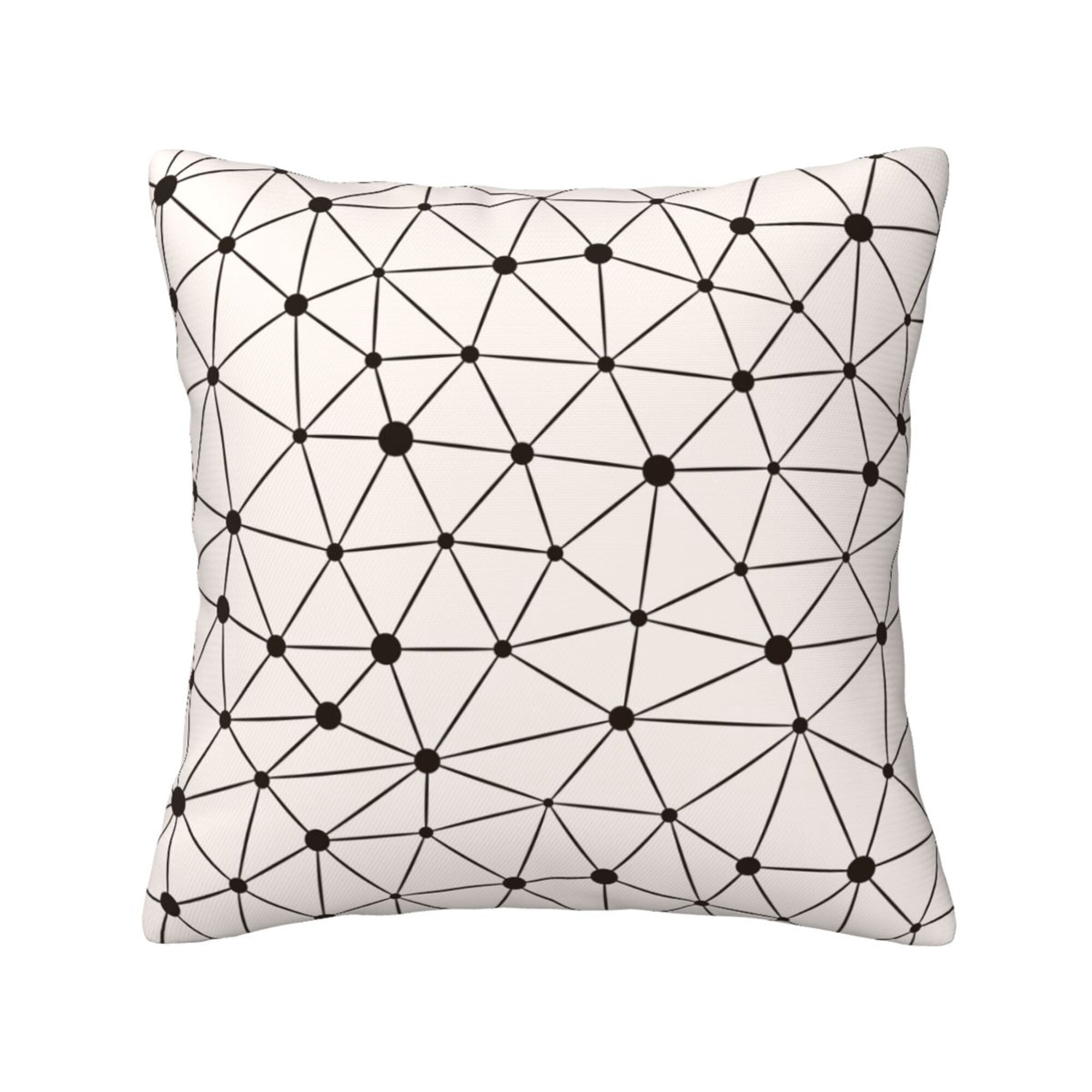 Home Throw Pillow Covers Two Sides Printed Geo Polygon Background Decor ...