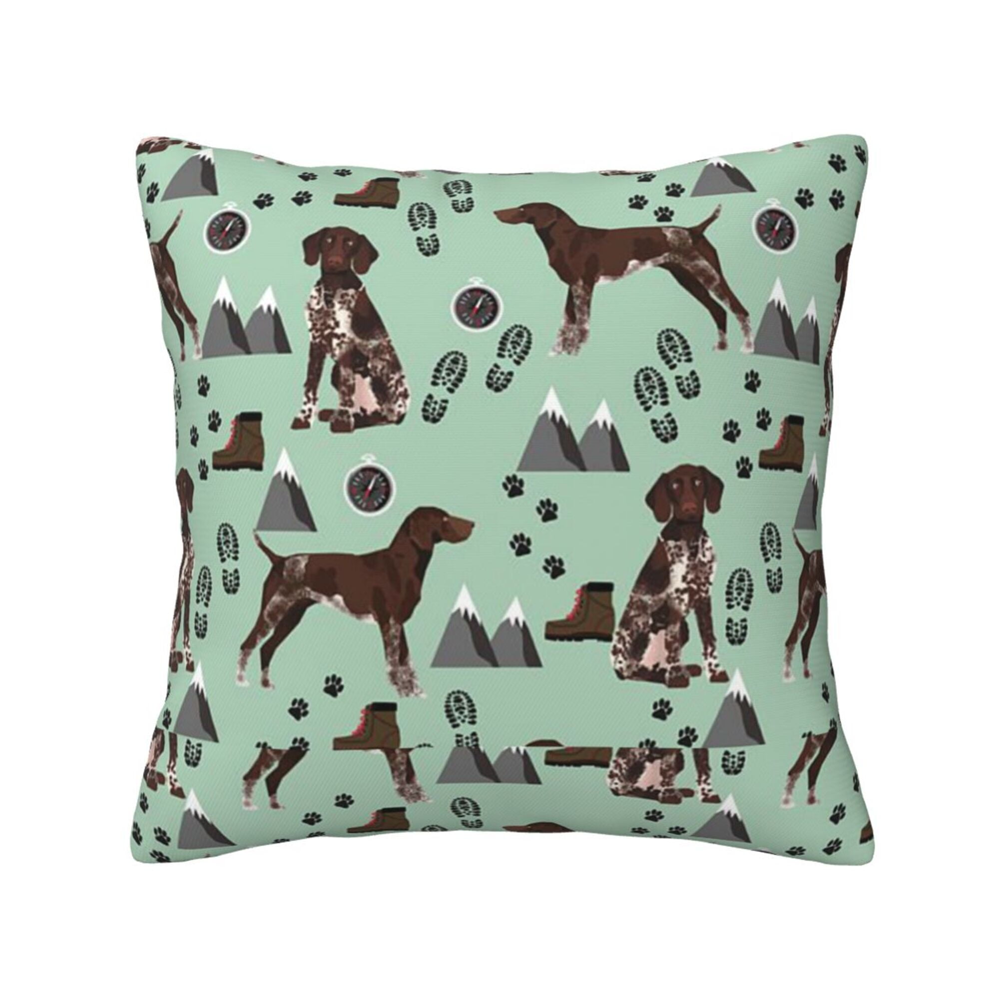 Home Throw Pillow Covers Two Sides Printed German Shorthaired Pointer ...