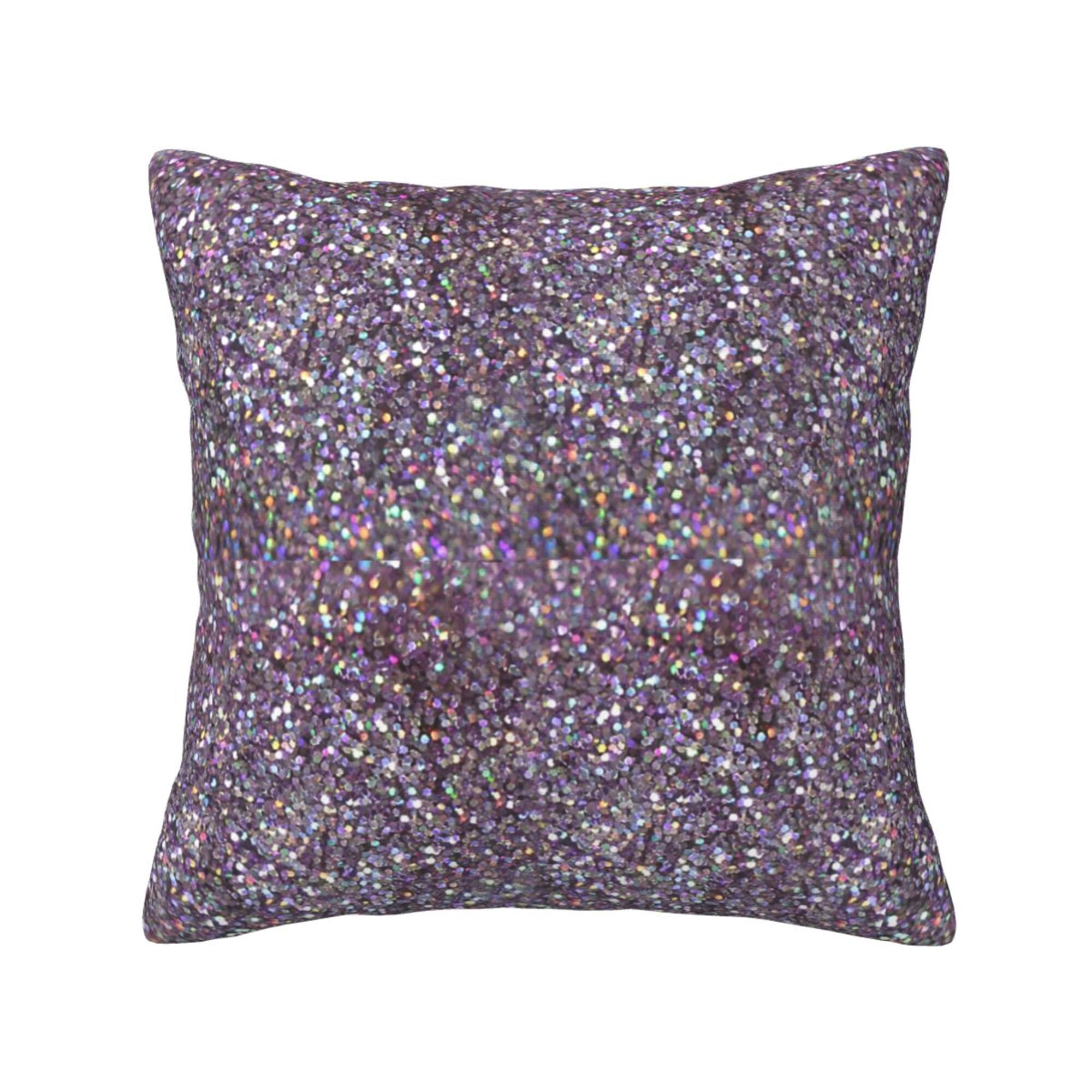 Home Throw Pillow Covers Two Sides Printed Glitter Sparkles Decor Sofa ...