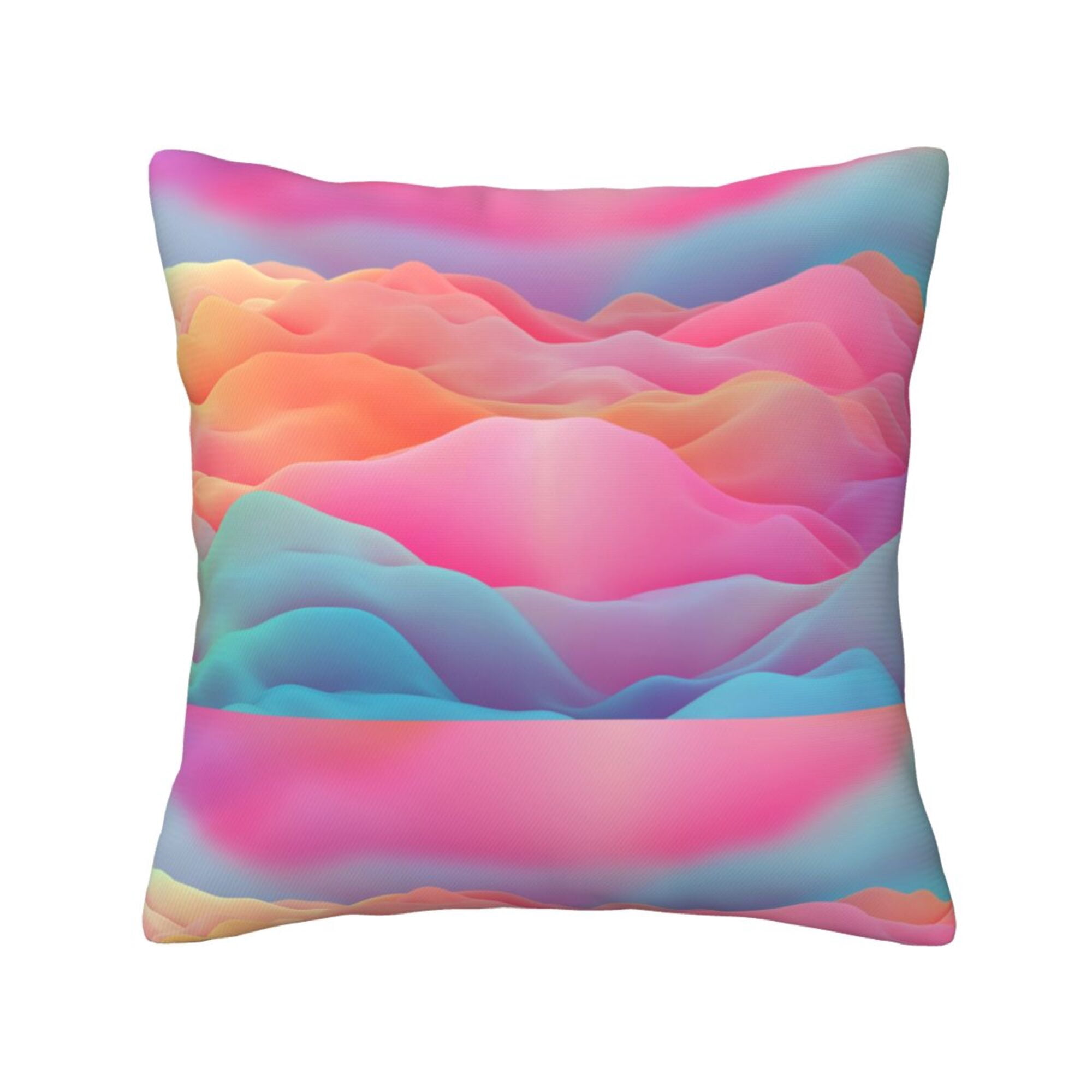 Home Throw Pillow Covers Two Sides Printed HD picture of color clouds ...