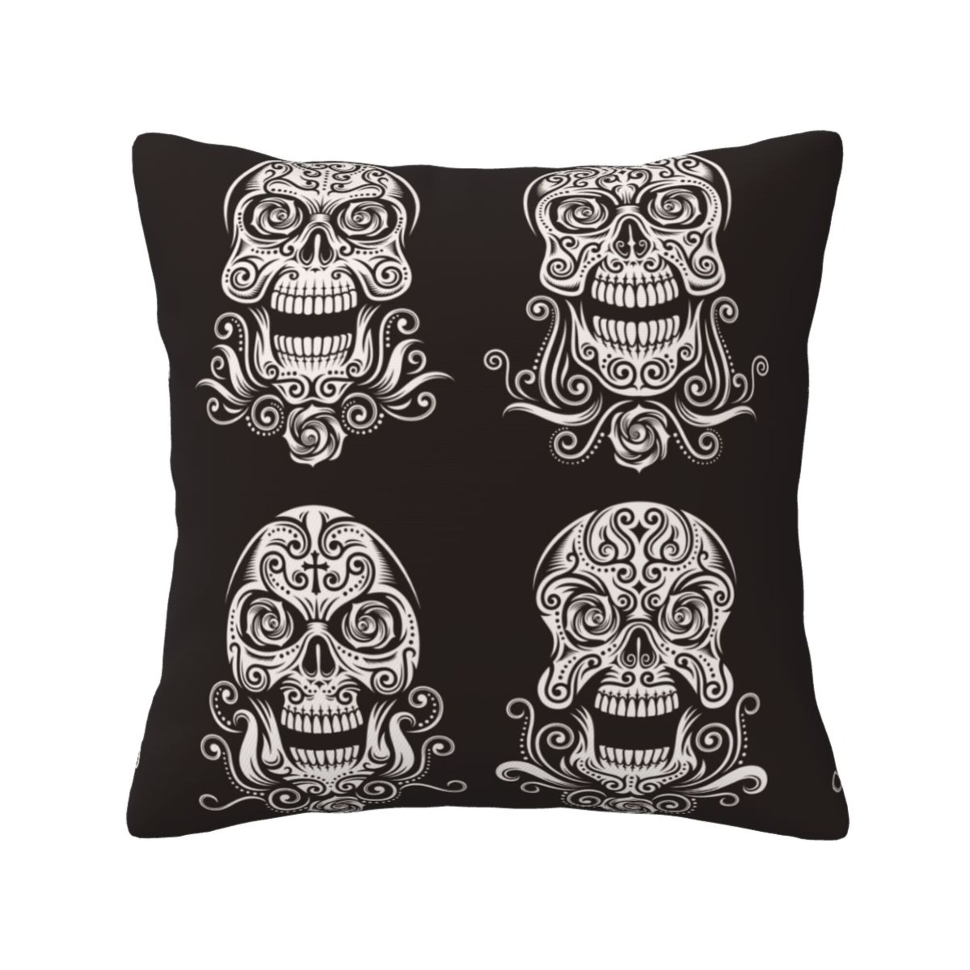Home Throw Pillow Covers Two Sides Printed Individual skull pattern ...