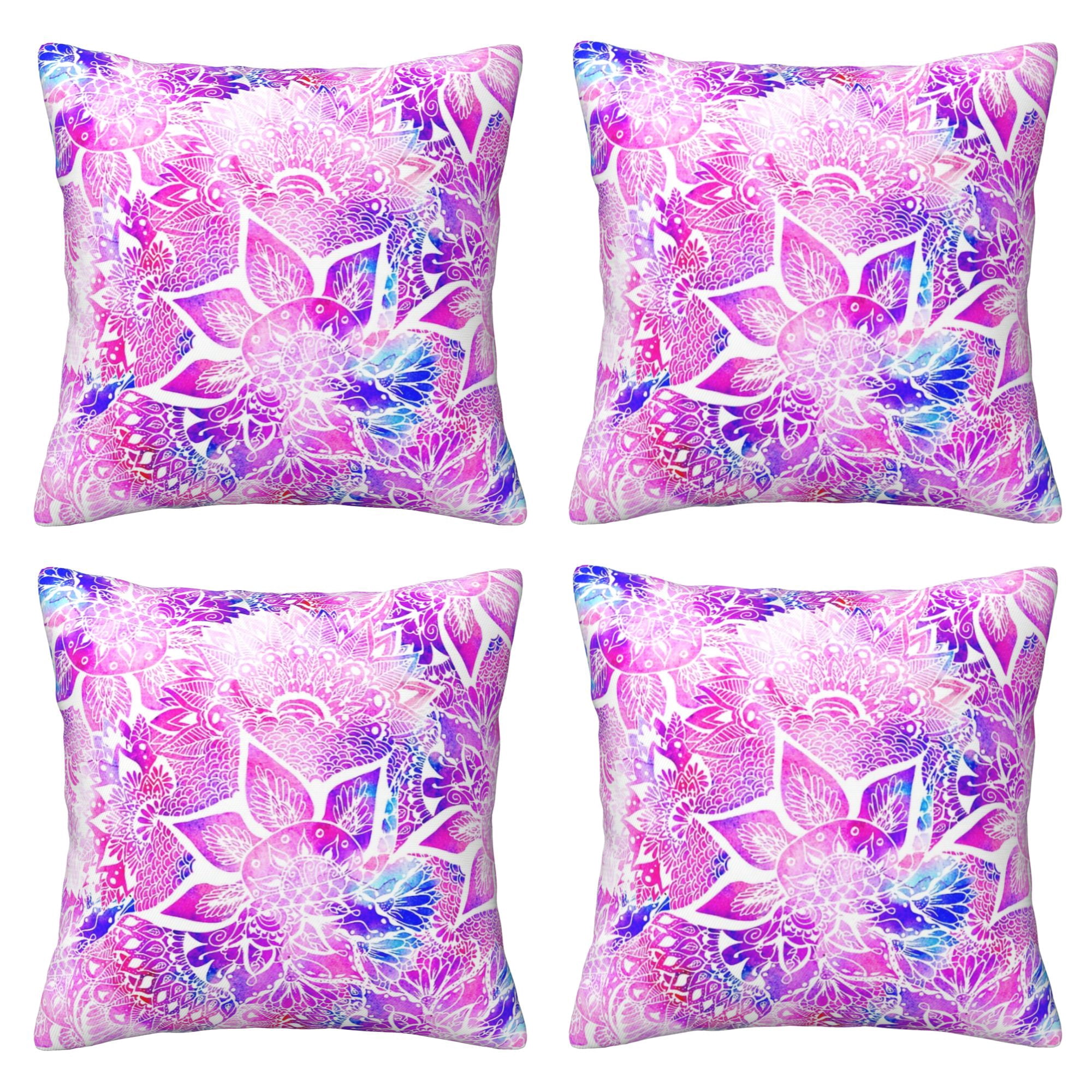 Home Throw Pillow Covers Two Sides Printed Mandala Decor Sofa Living ...