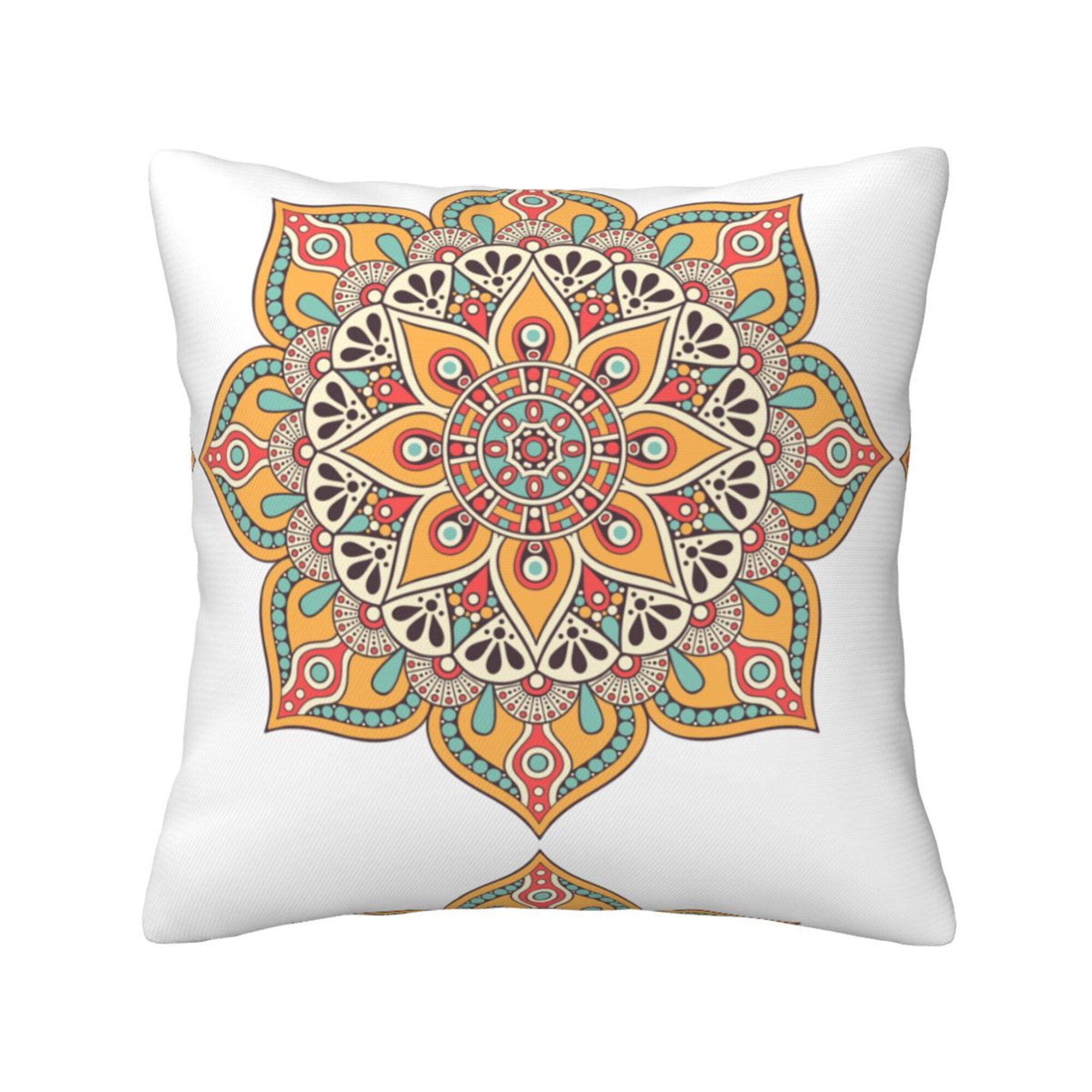 Home Throw Pillow Covers Two Sides Printed Mandala Pattern Decor Sofa ...