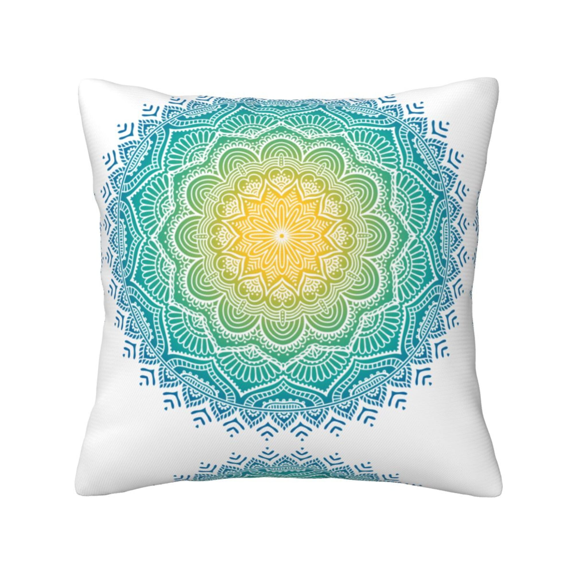 Home Throw Pillow Covers Two Sides Printed Mandala Pattern Decor Sofa ...