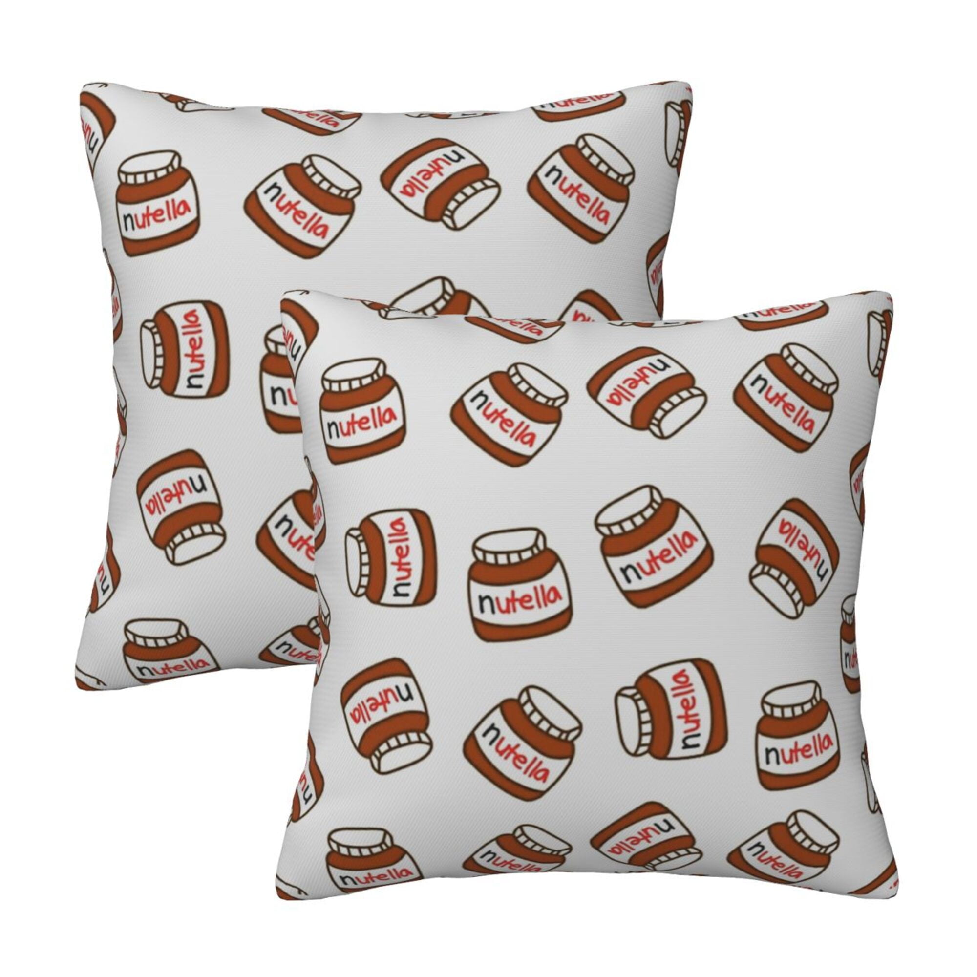 Home Throw Pillow Covers Two Sides Printed Nu-tella-model-bottle Decor ...
