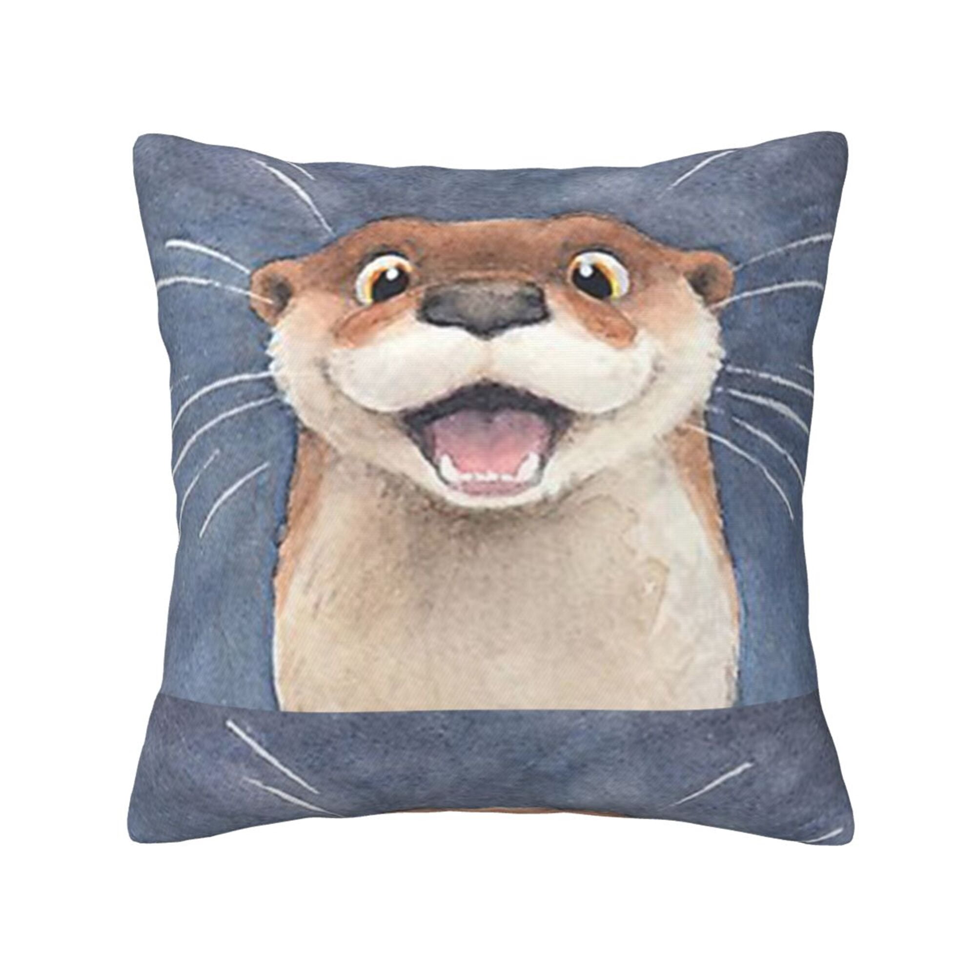 Home Throw Pillow Covers Two Sides Printed Otter! Decor Sofa Living ...