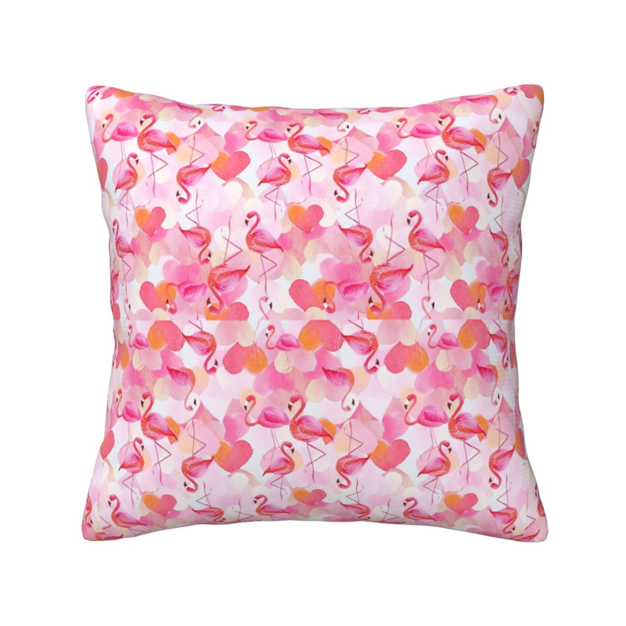 Home Throw Pillow Covers Two Sides Printed Pink Flamingo Decor Sofa ...