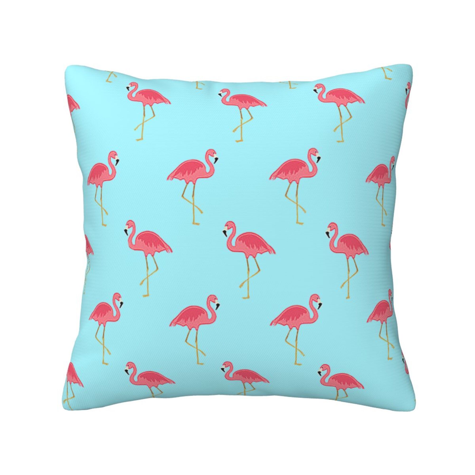 Home Throw Pillow Covers Two Sides Printed Pink Flamingo Decor Sofa ...