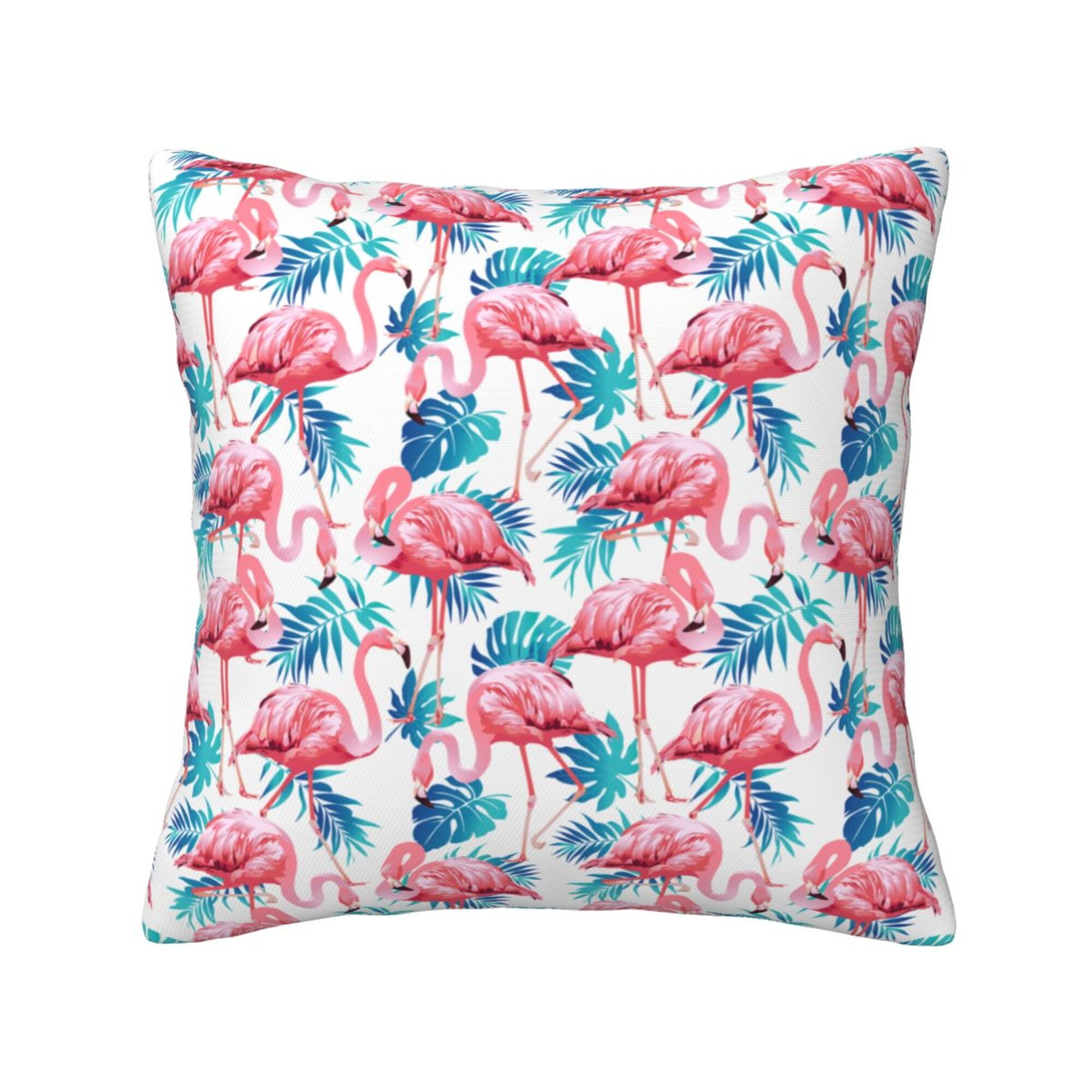 Home Throw Pillow Covers Two Sides Printed Pink Flamingo Decor Sofa ...
