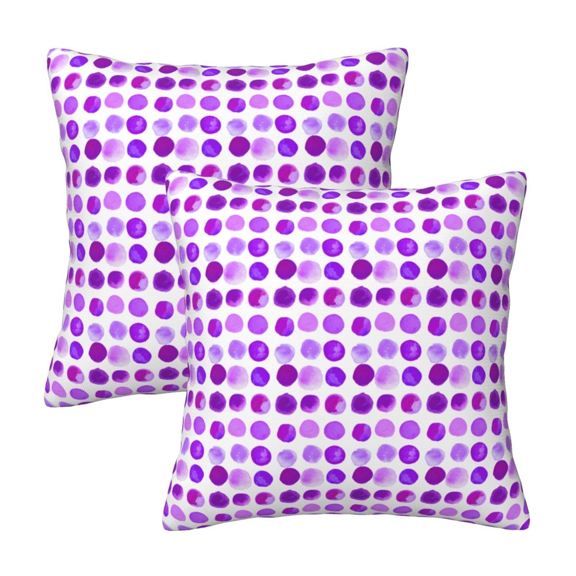 Home Throw Pillow Covers Two Sides Printed Purple watercolor background Decor Sofa Living Room ...