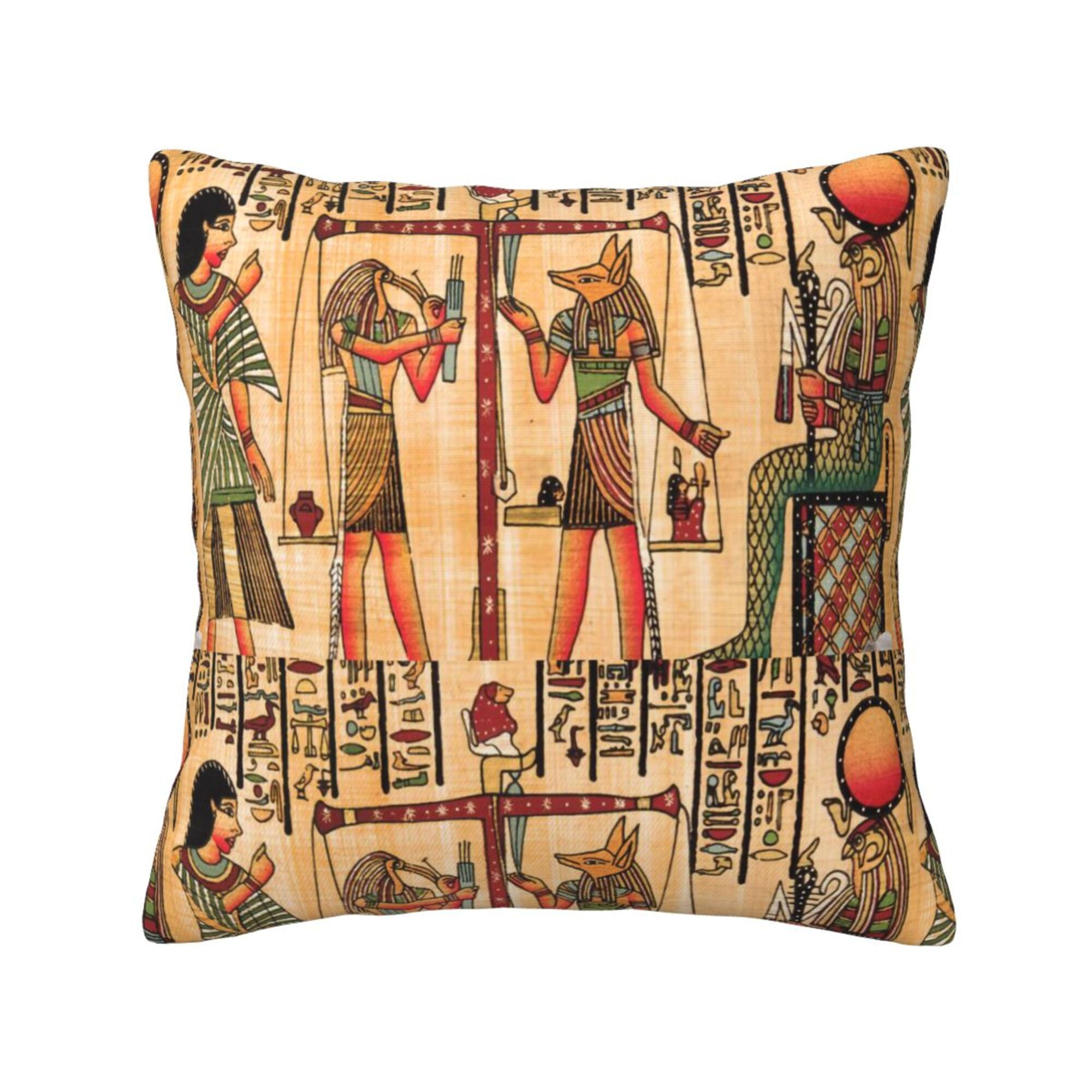 Home Throw Pillow Covers Two Sides Printed Retro antique Egyptian ...