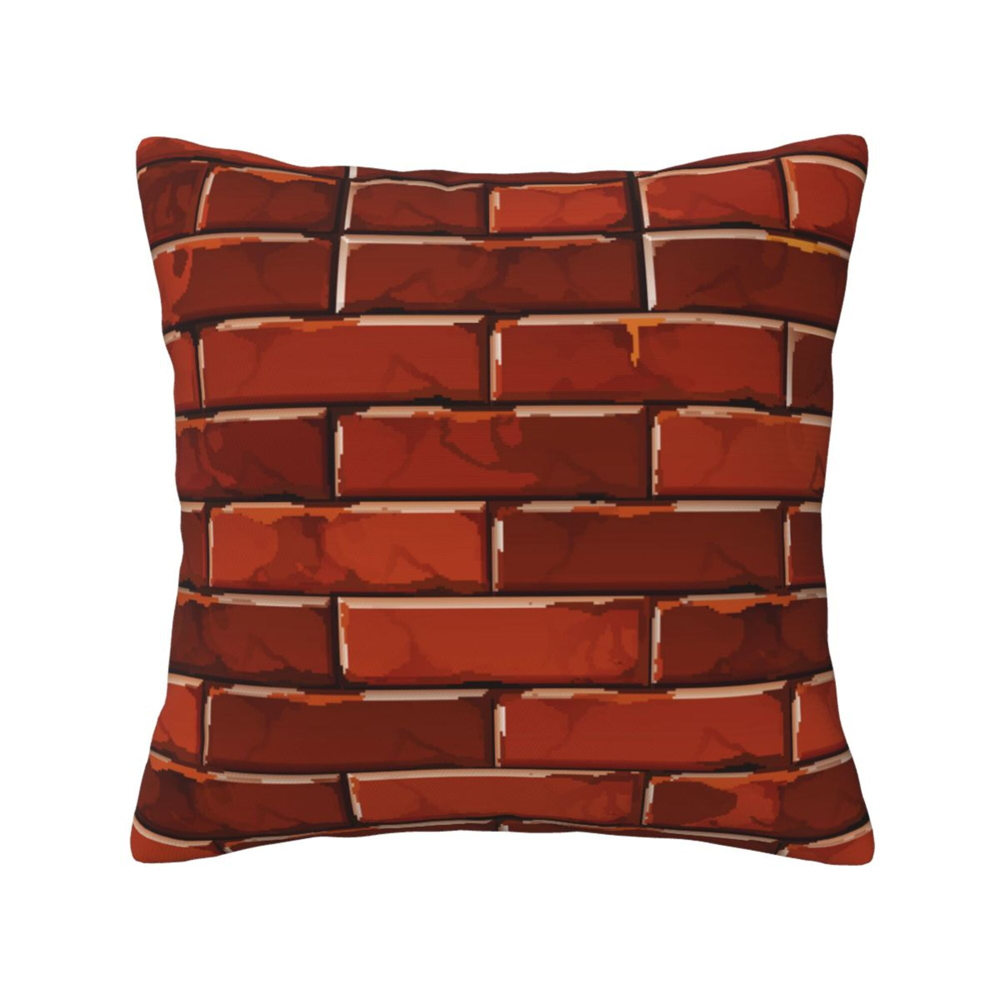 Home Throw Pillow Covers Two Sides Printed Retro brick wall pattern ...