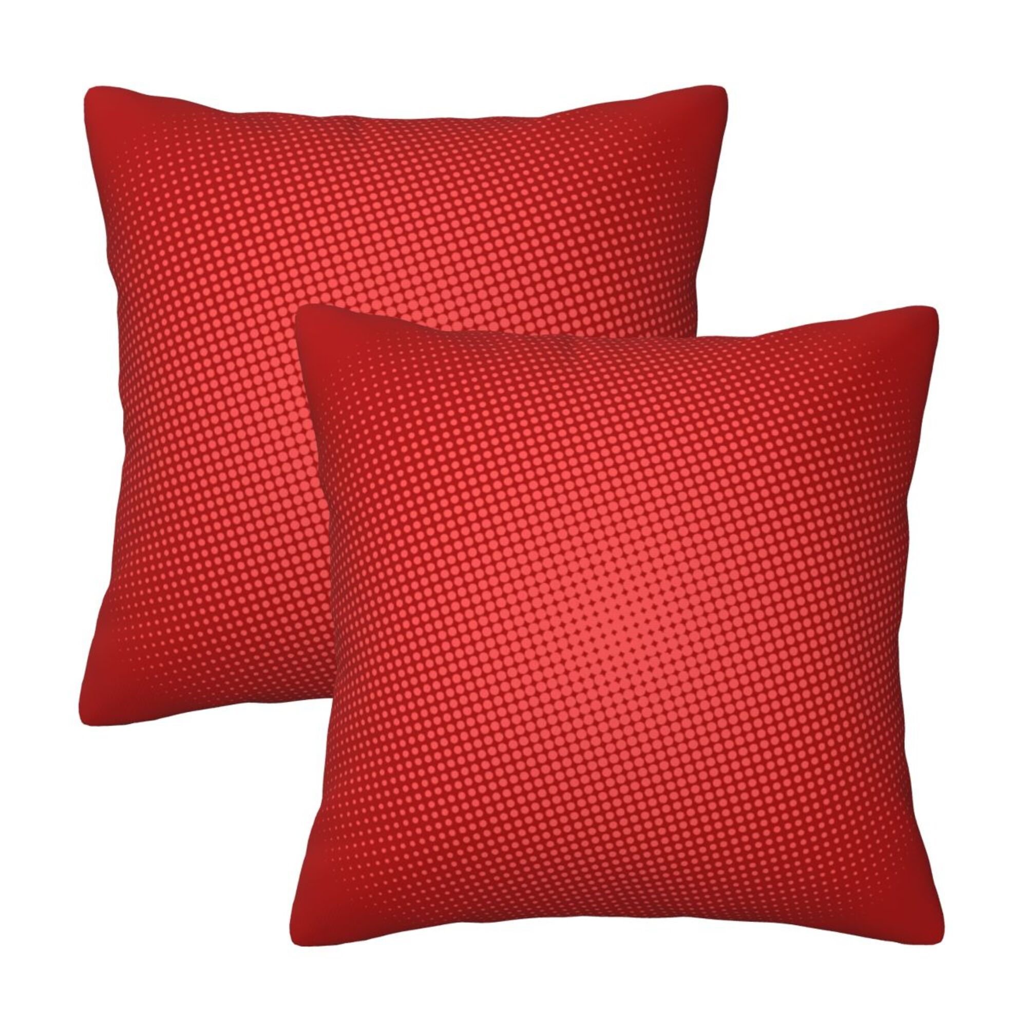 Home Throw Pillow Covers Two Sides Printed Rose red dense dot ...