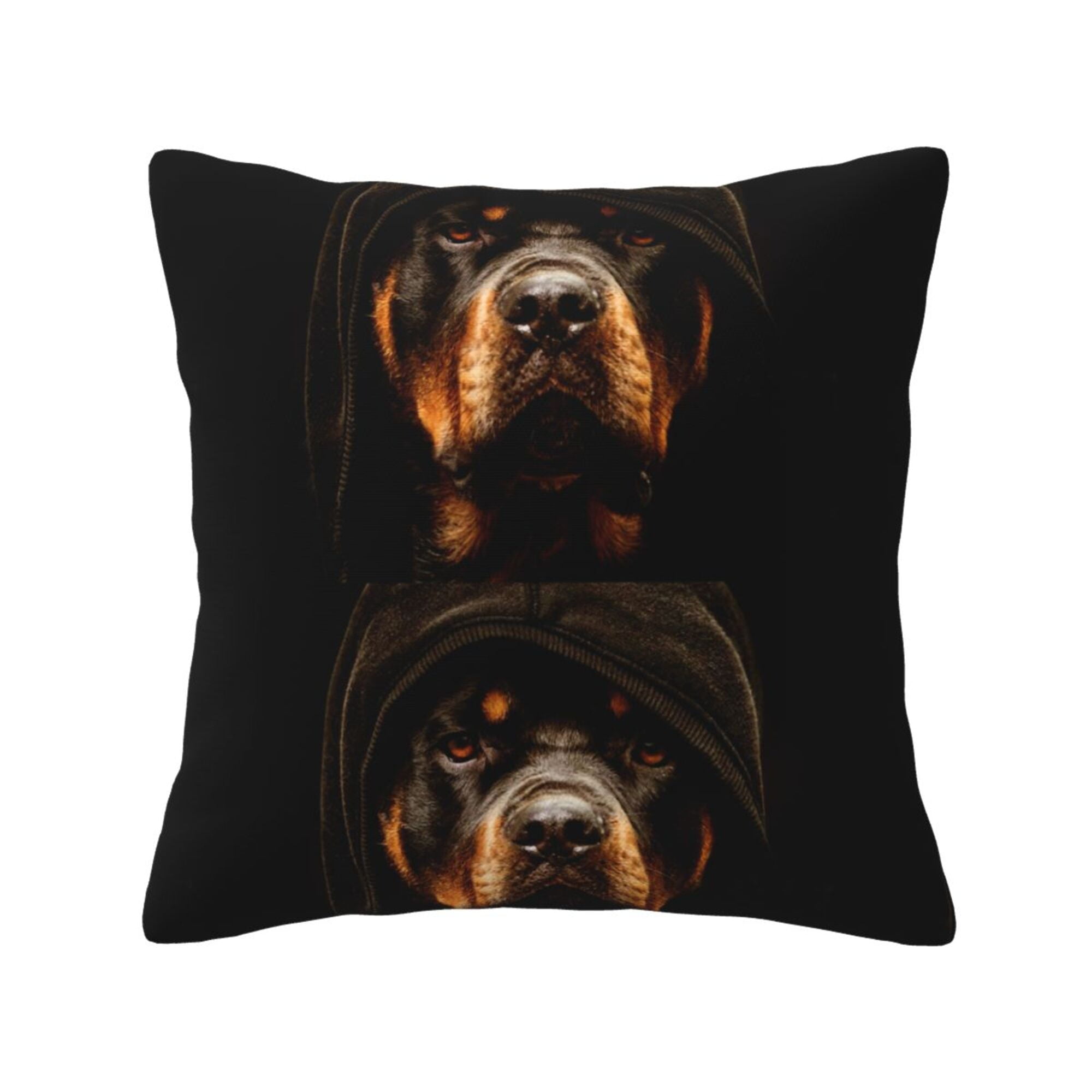 Home Throw Pillow Covers Two Sides Printed Rottweiler The Boss Decor ...