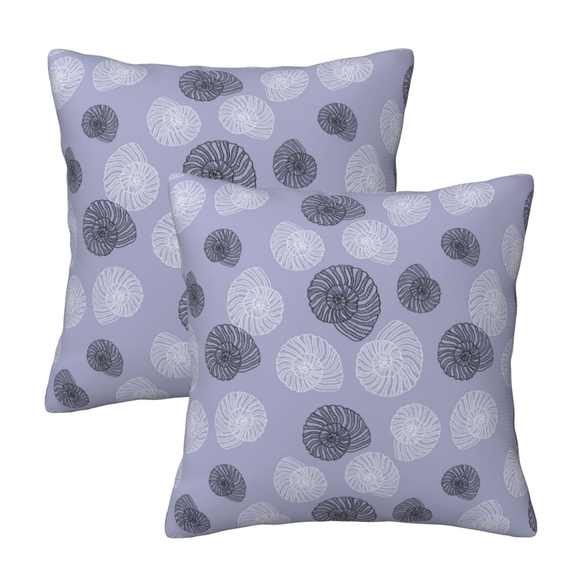 Home Throw Pillow Covers Two Sides Printed Seabed shell background ...