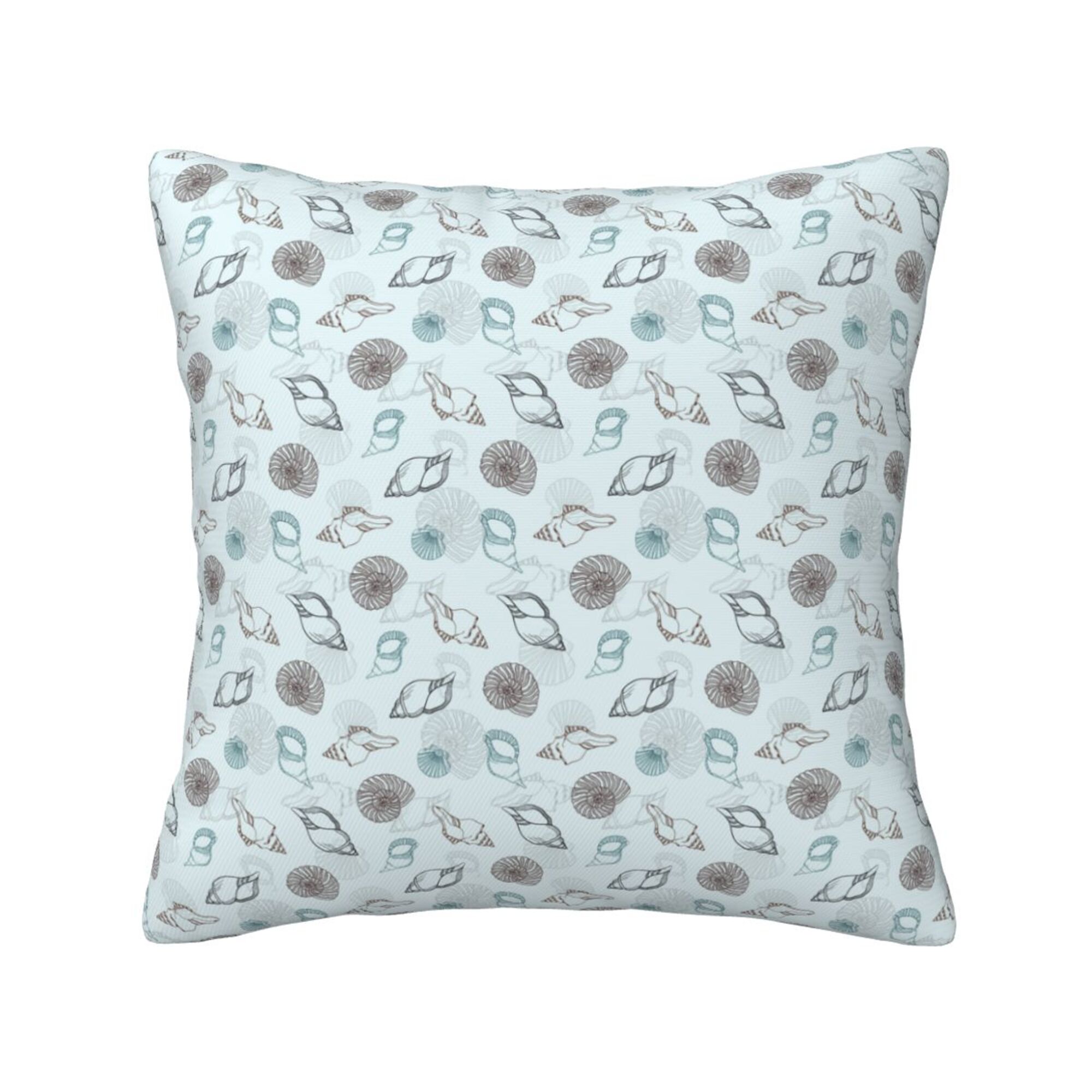 Home Throw Pillow Covers Two Sides Printed Seabed shell background ...