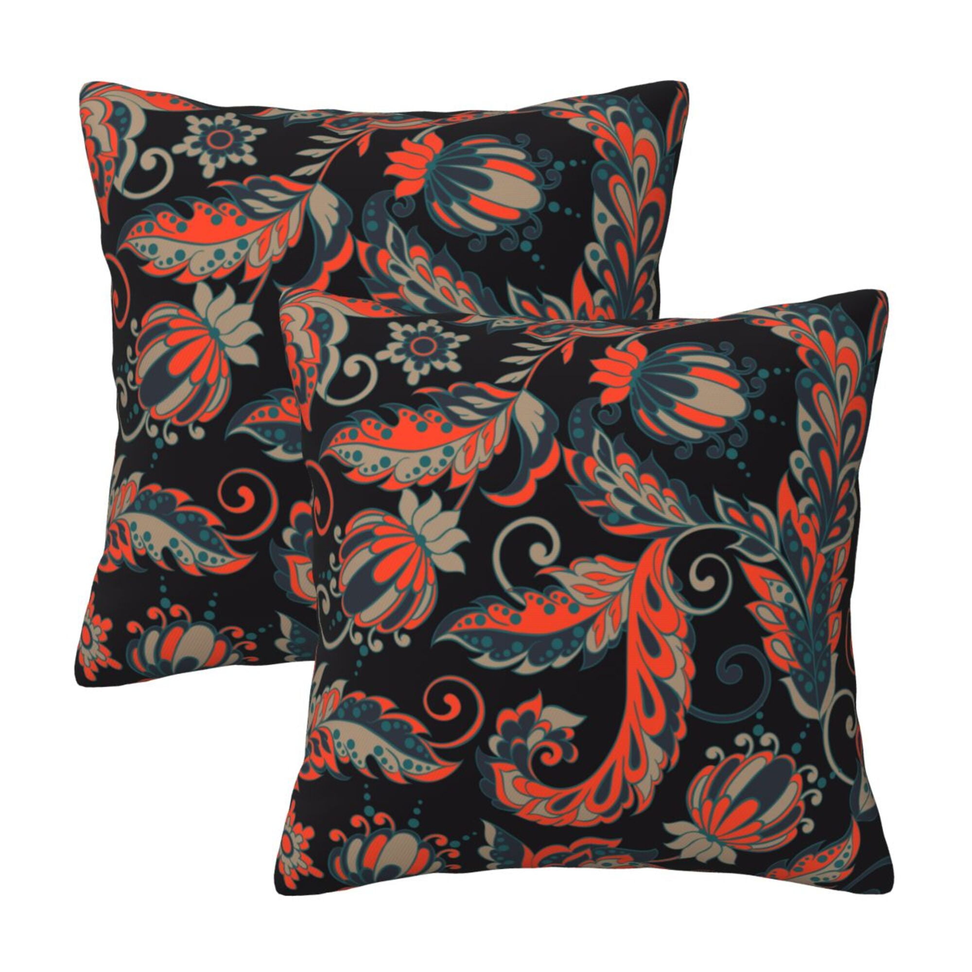 Home Throw Pillow Covers Two Sides Printed Shading of colorful pattern ...