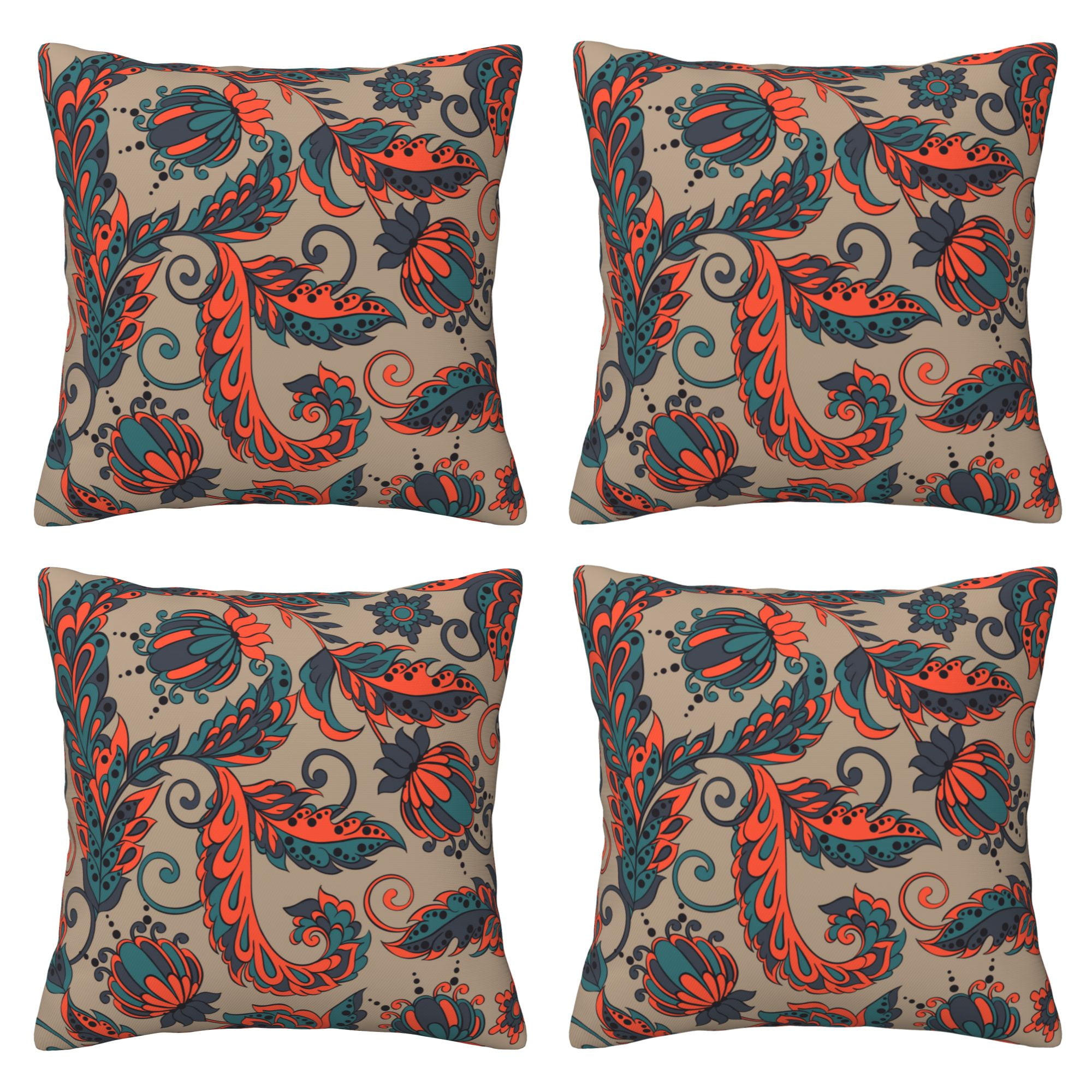 Home Throw Pillow Covers Two Sides Printed Shading of colorful pattern ...