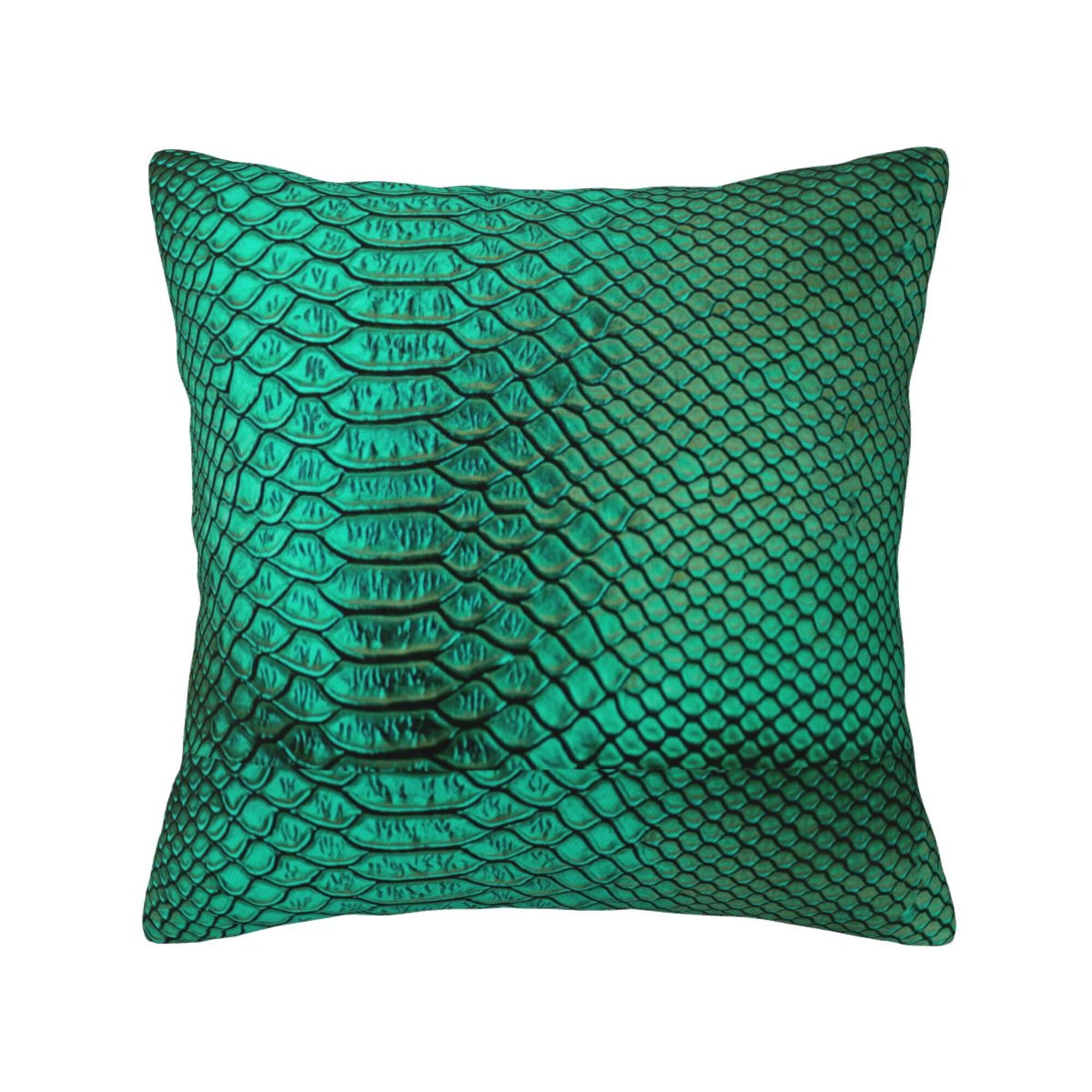 Home Throw Pillow Covers Two Sides Printed Snake Skin Luxury Textur ...