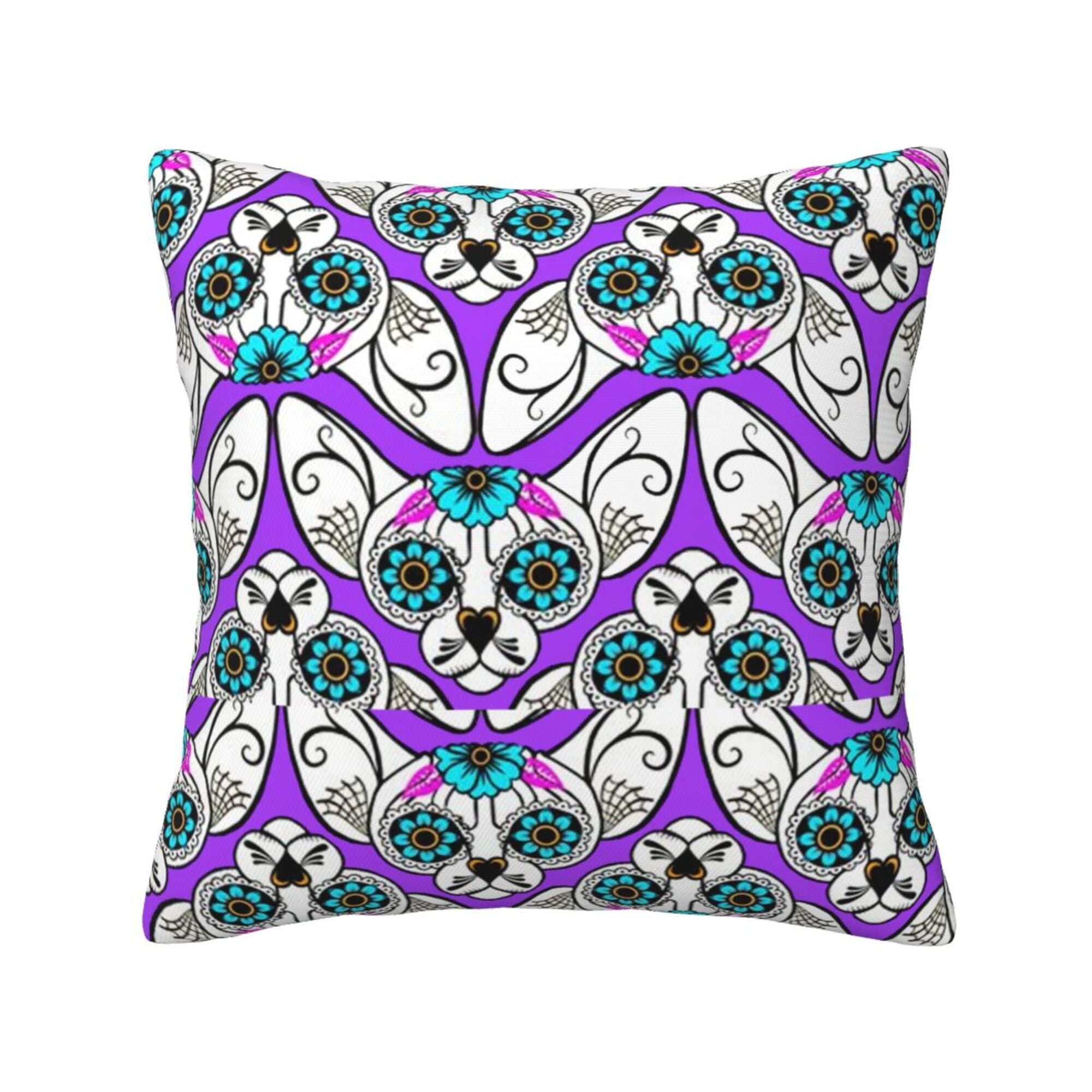 Home Throw Pillow Covers Two Sides Printed Sphynx Cats Decor Sofa ...