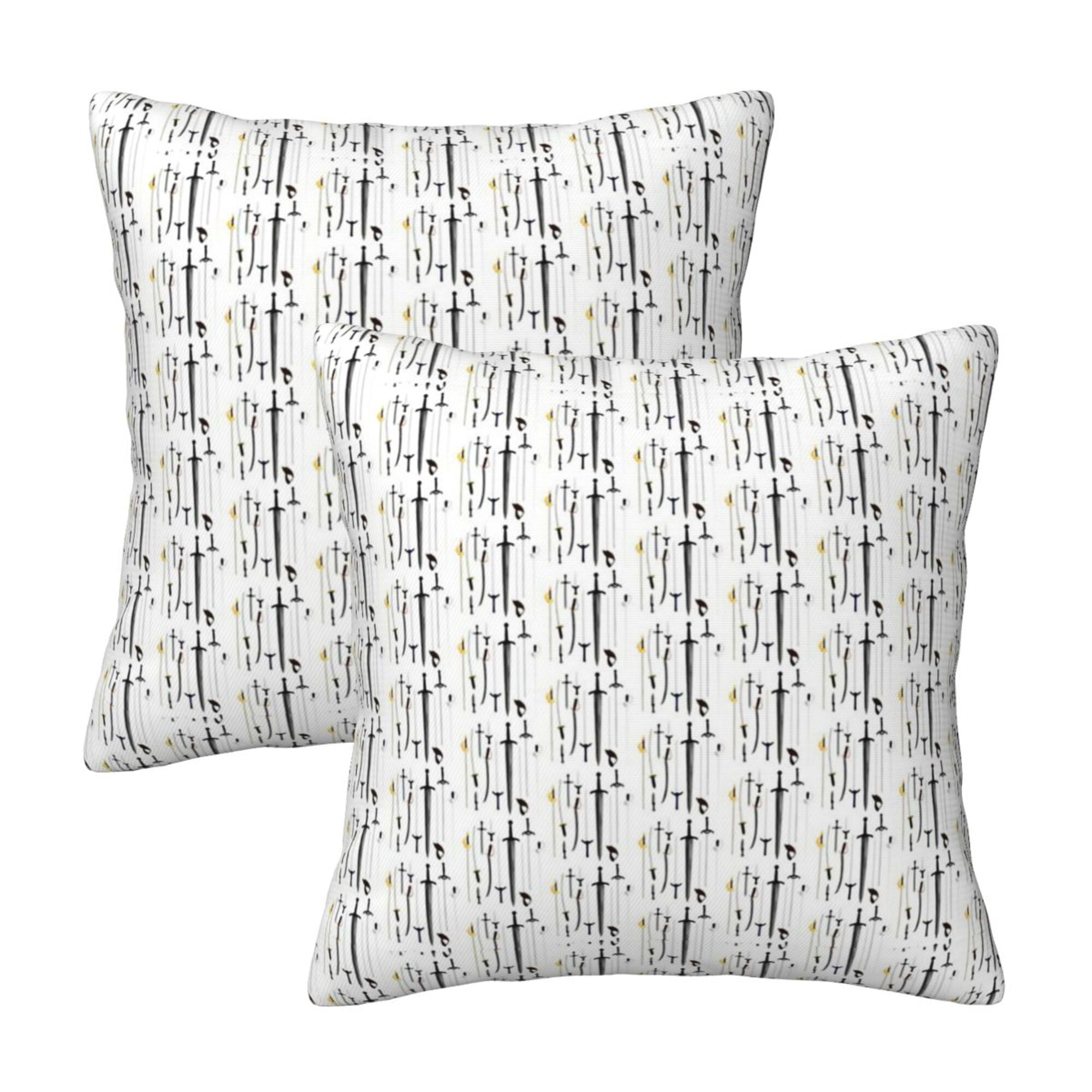 Home Throw Pillow Covers Two Sides Printed Sword Pointy Decor Sofa ...