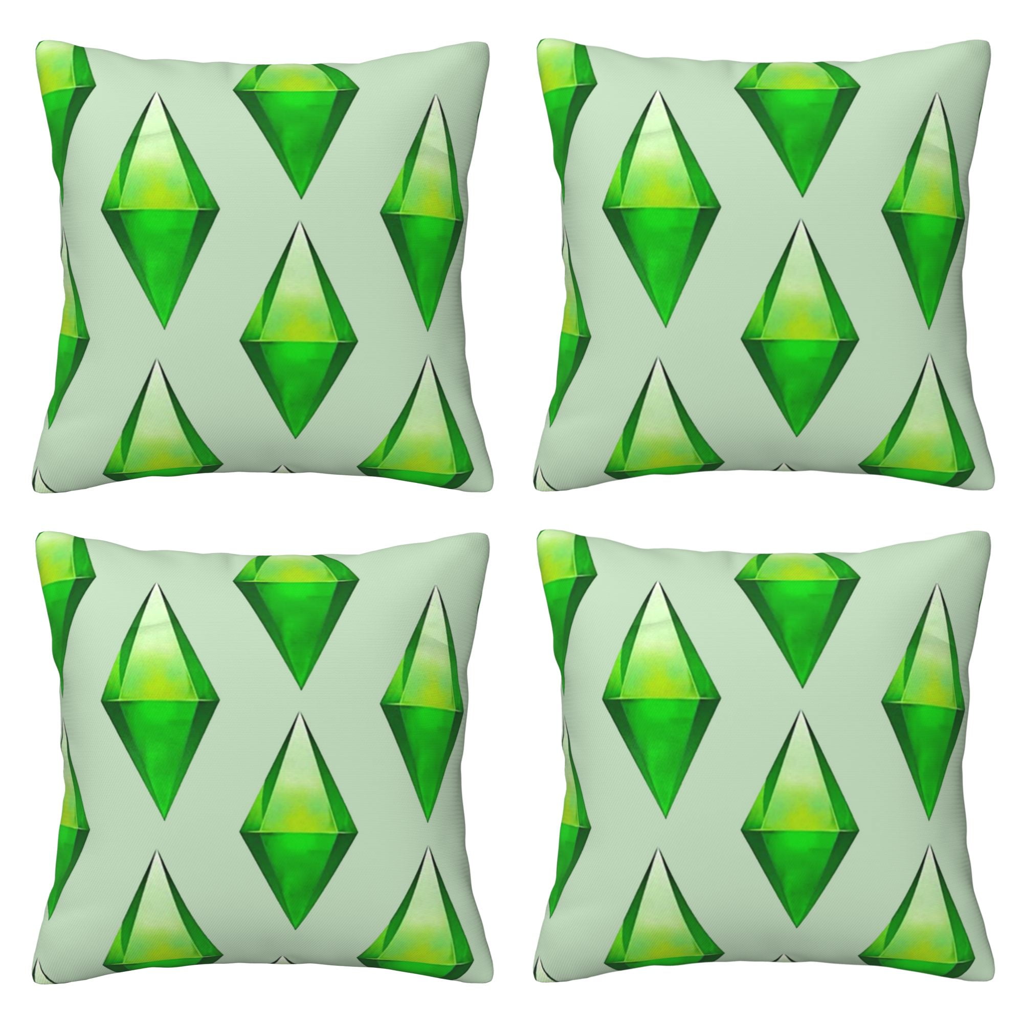 Home Throw Pillow Covers Two Sides Printed The Sims Plumbob Decor Sofa ...