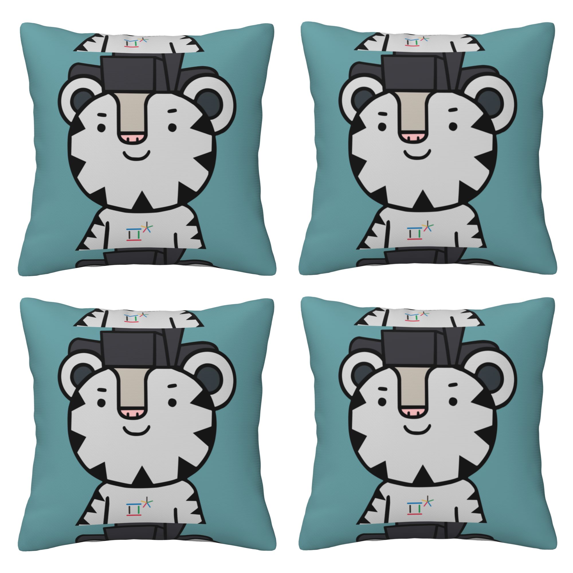 Home Throw Pillow Covers Two Sides Printed Tiger Decor Sofa Living Room ...