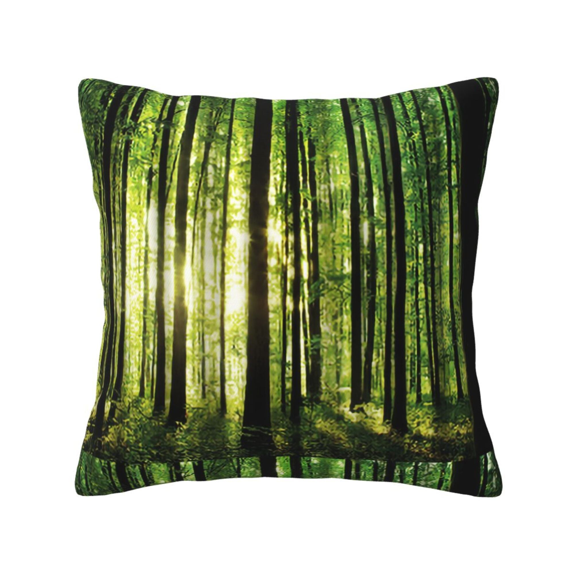 Home Throw Pillow Covers Two Sides Printed Trees forest Decor Sofa ...