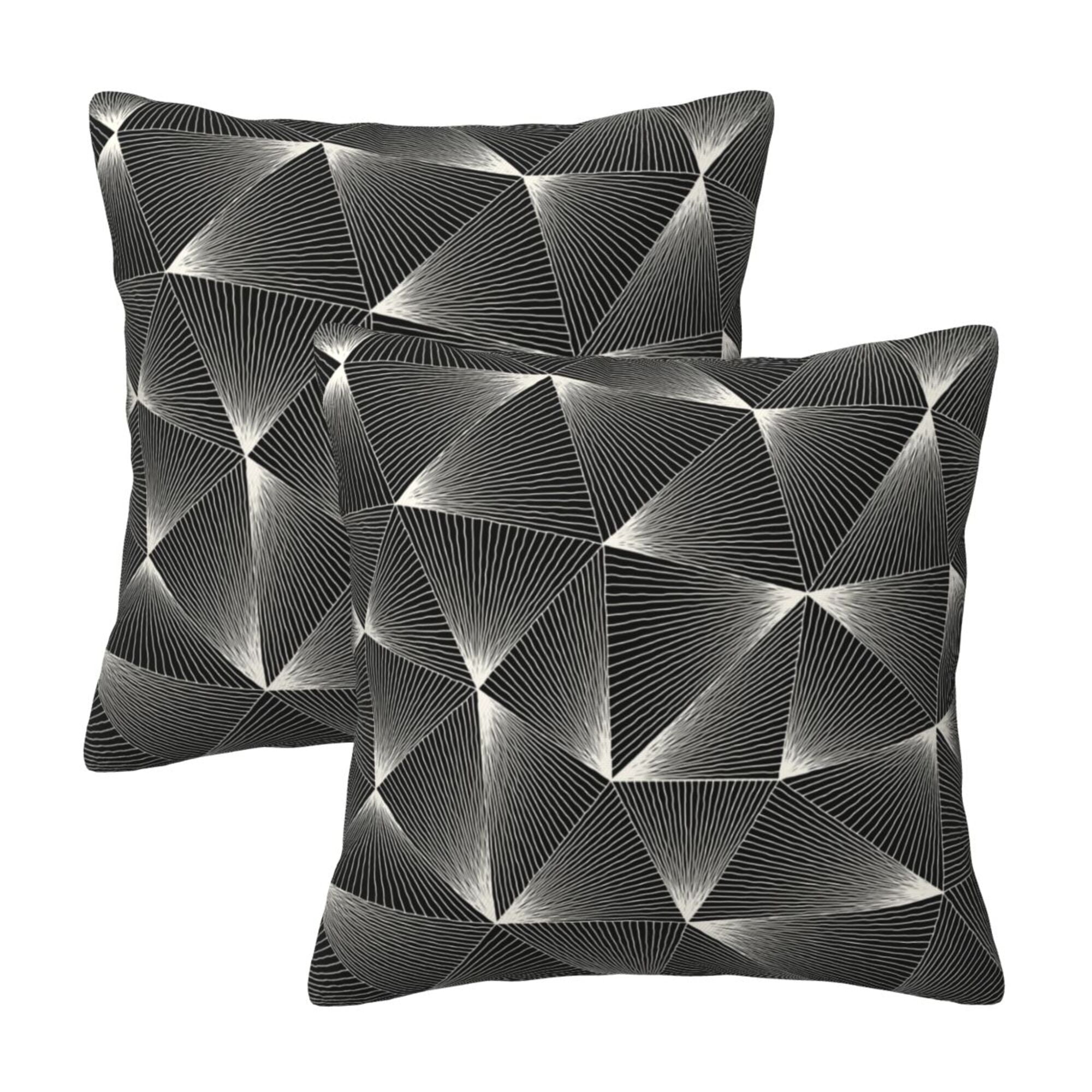 Home Throw Pillow Covers Two Sides Printed Triangular Lattice ...