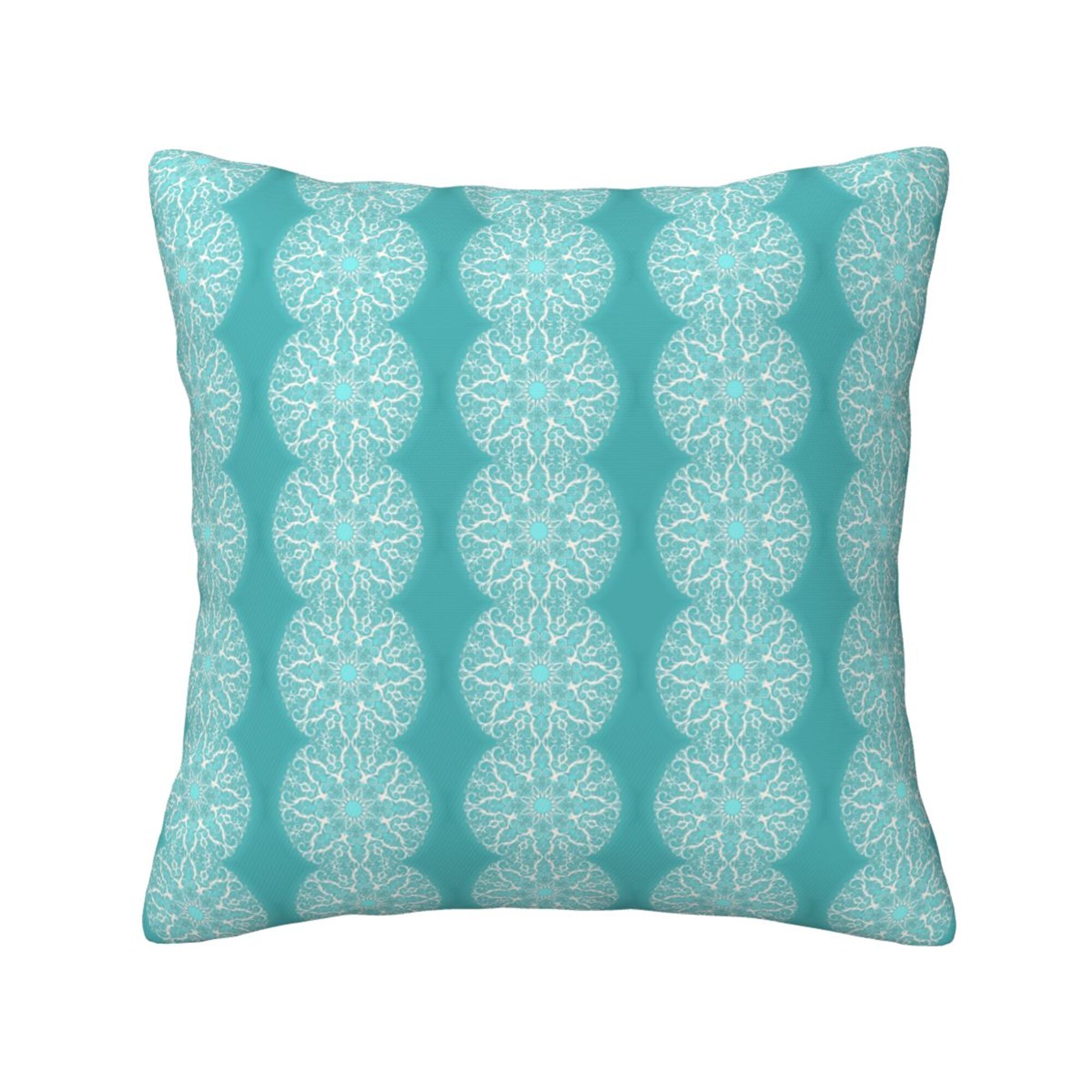 Home Throw Pillow Covers Two Sides Printed Turquoise mandala Decor Sofa ...