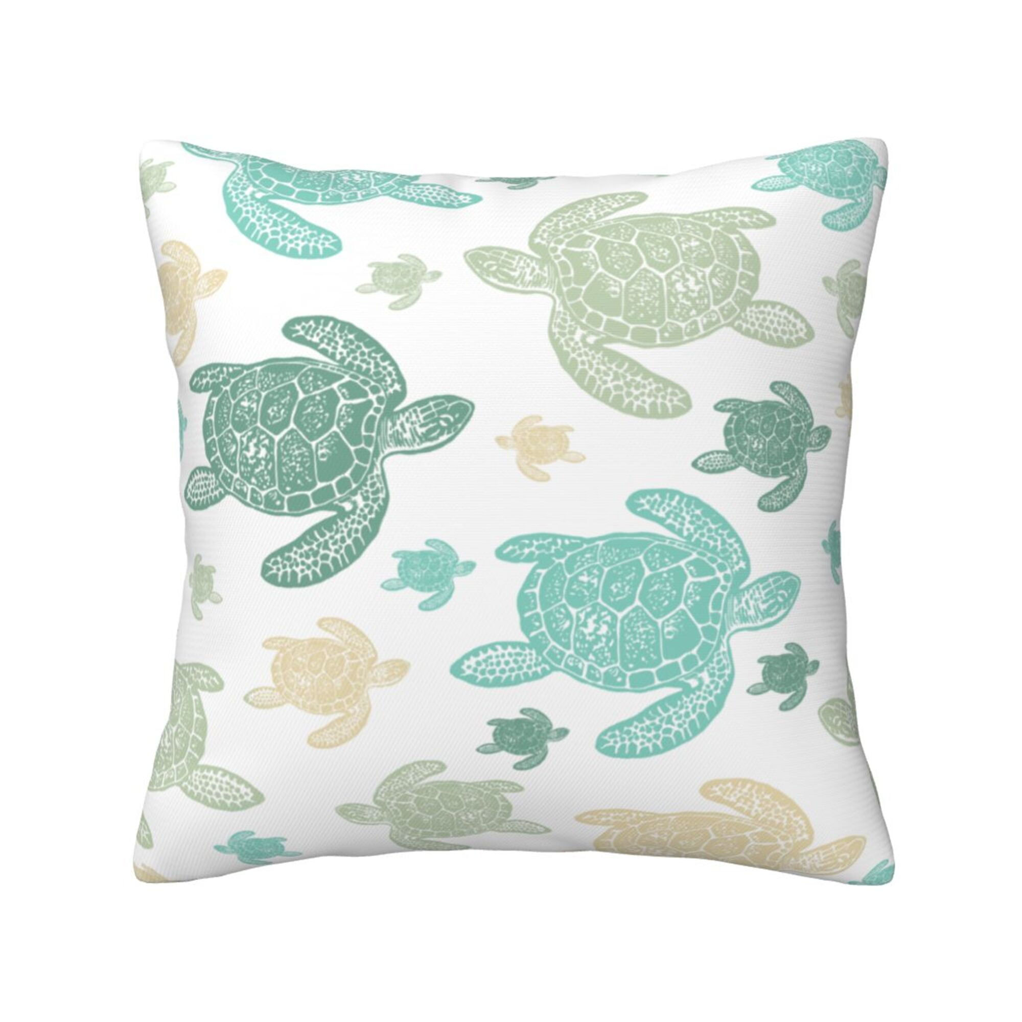 Home Throw Pillow Covers Two Sides Printed Turtles Decor Sofa Living ...