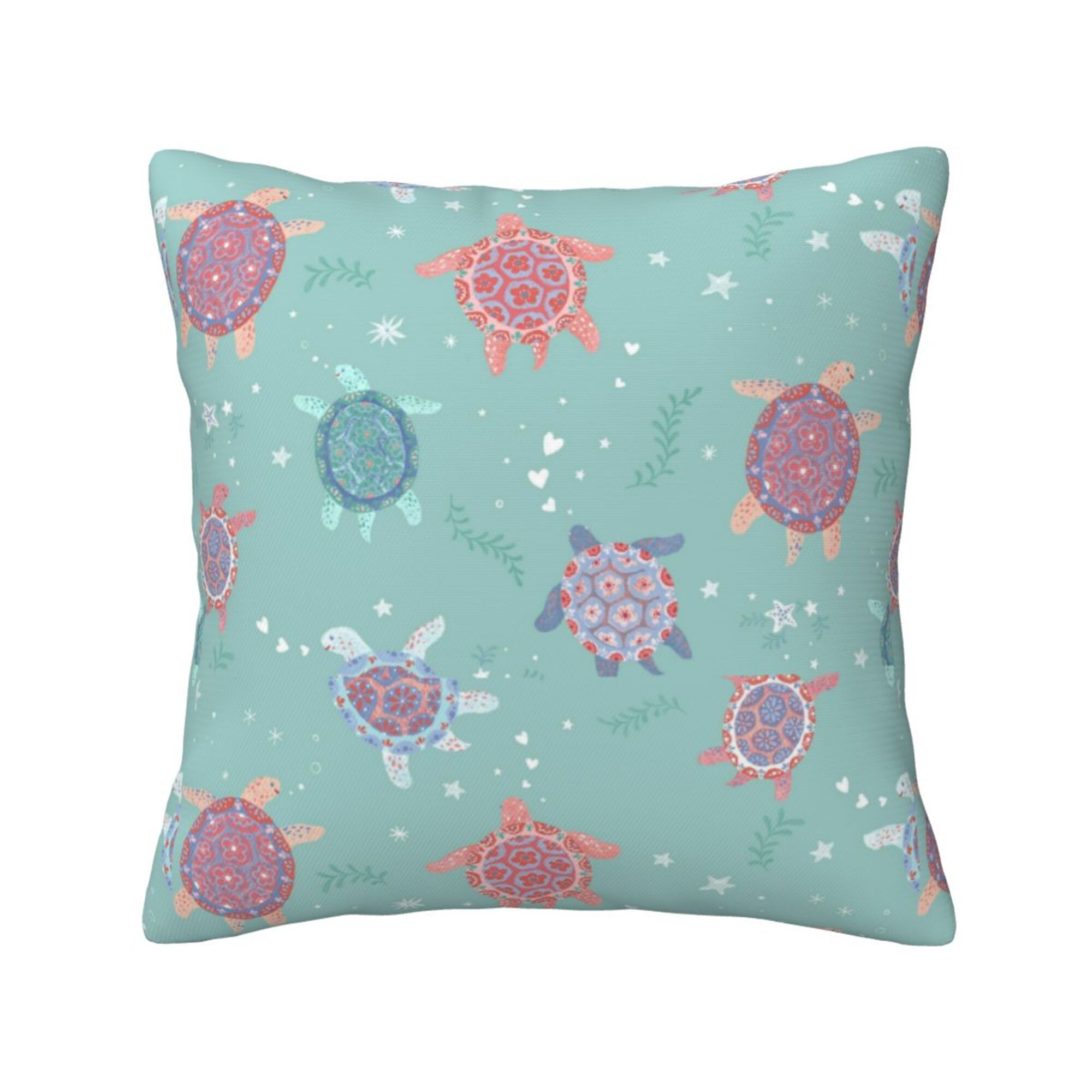 Home Throw Pillow Covers Two Sides Printed Turtles Decor Sofa Living ...