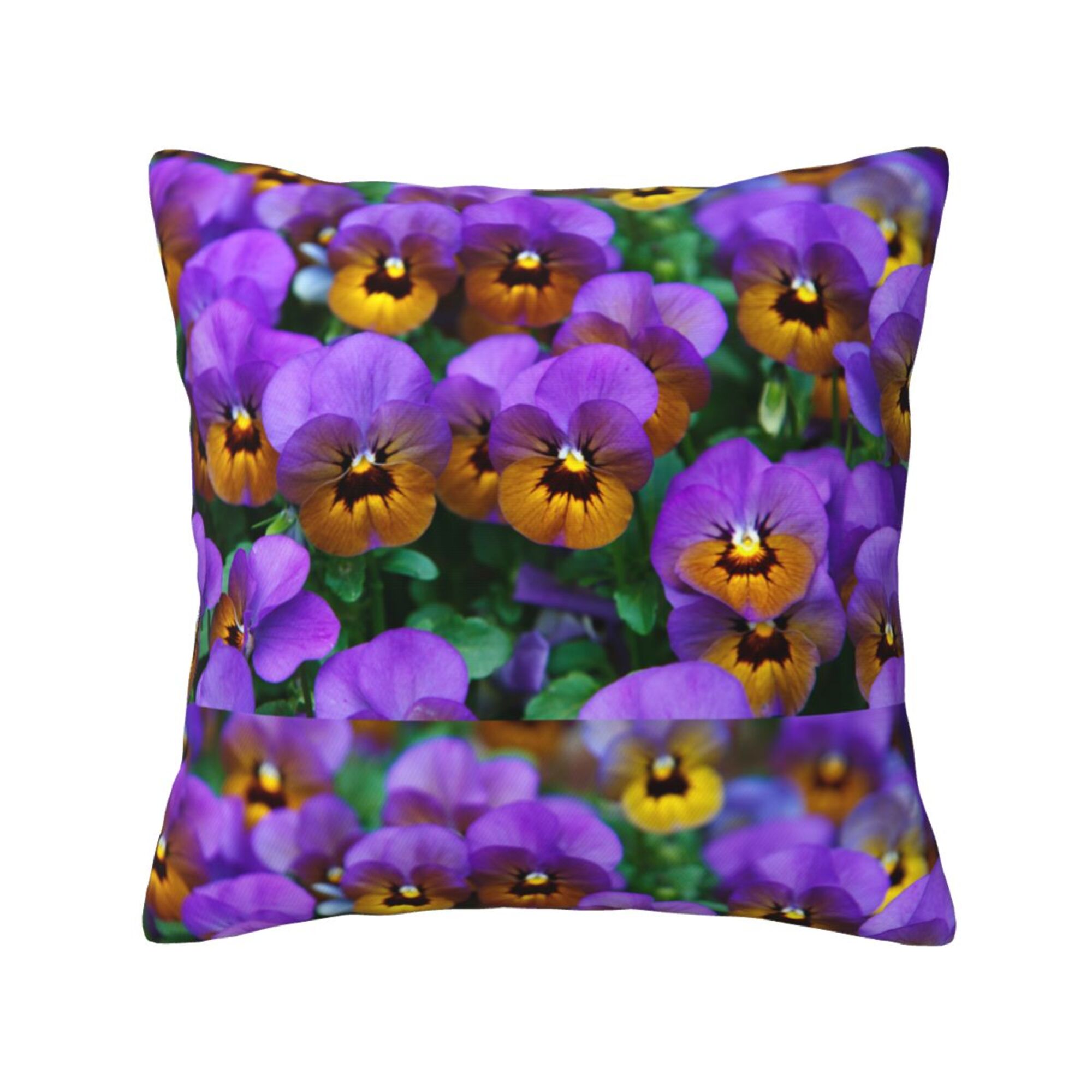 Home Throw Pillow Covers Two Sides Printed Violet Wallpaper Decor Sofa ...