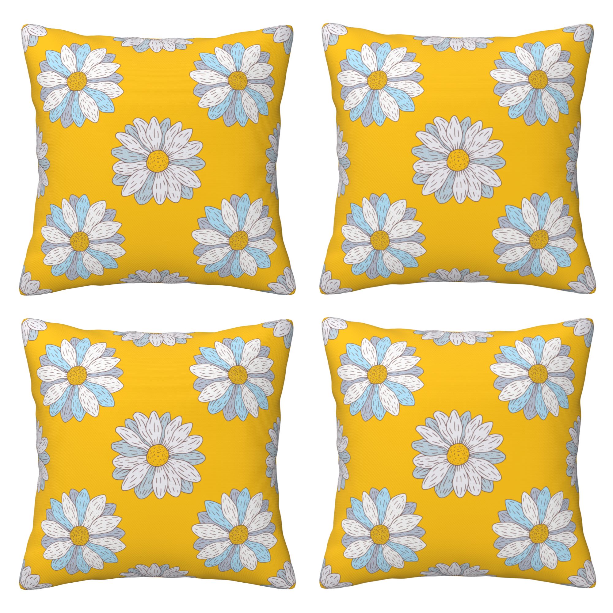 Home Throw Pillow Covers Two Sides Printed chamomile patt pattern Decor ...