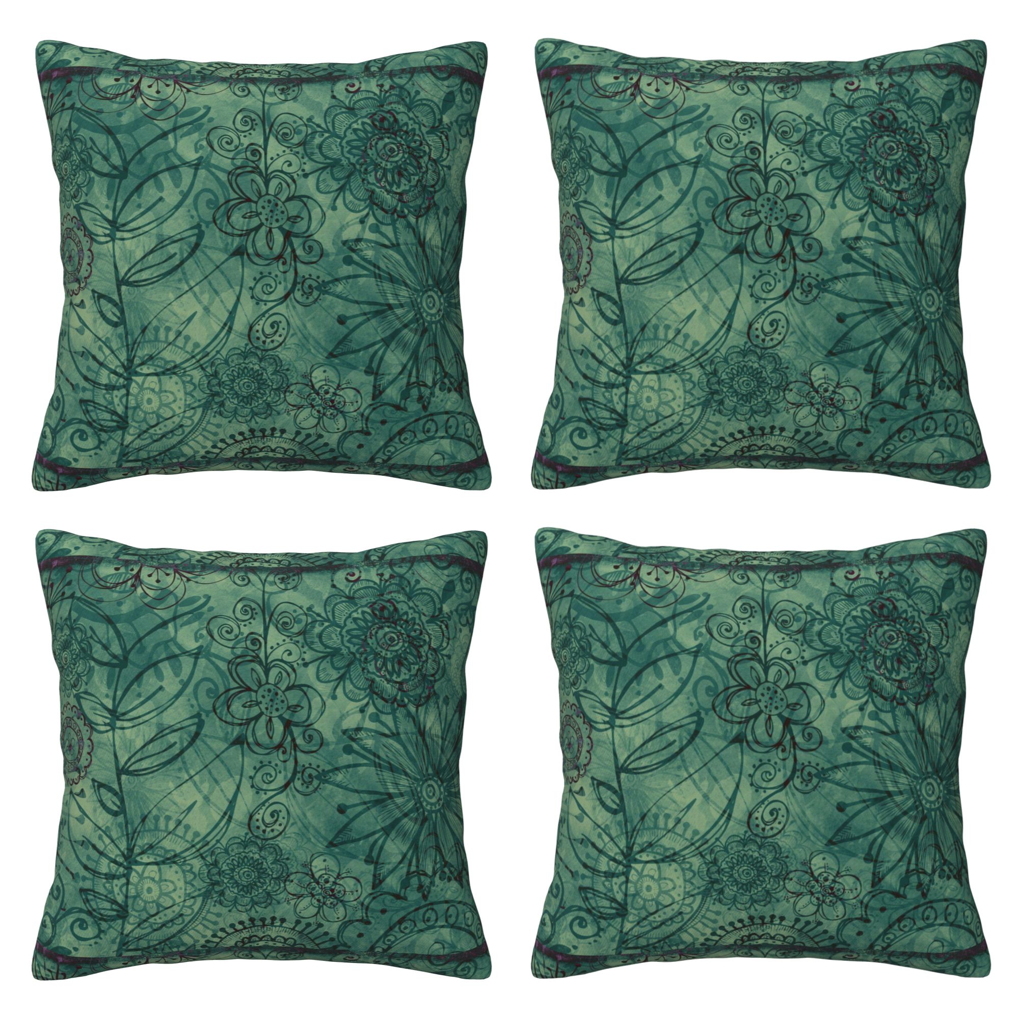 Home Throw Pillow Covers Two Sides Printed drawing Decor Sofa Living ...