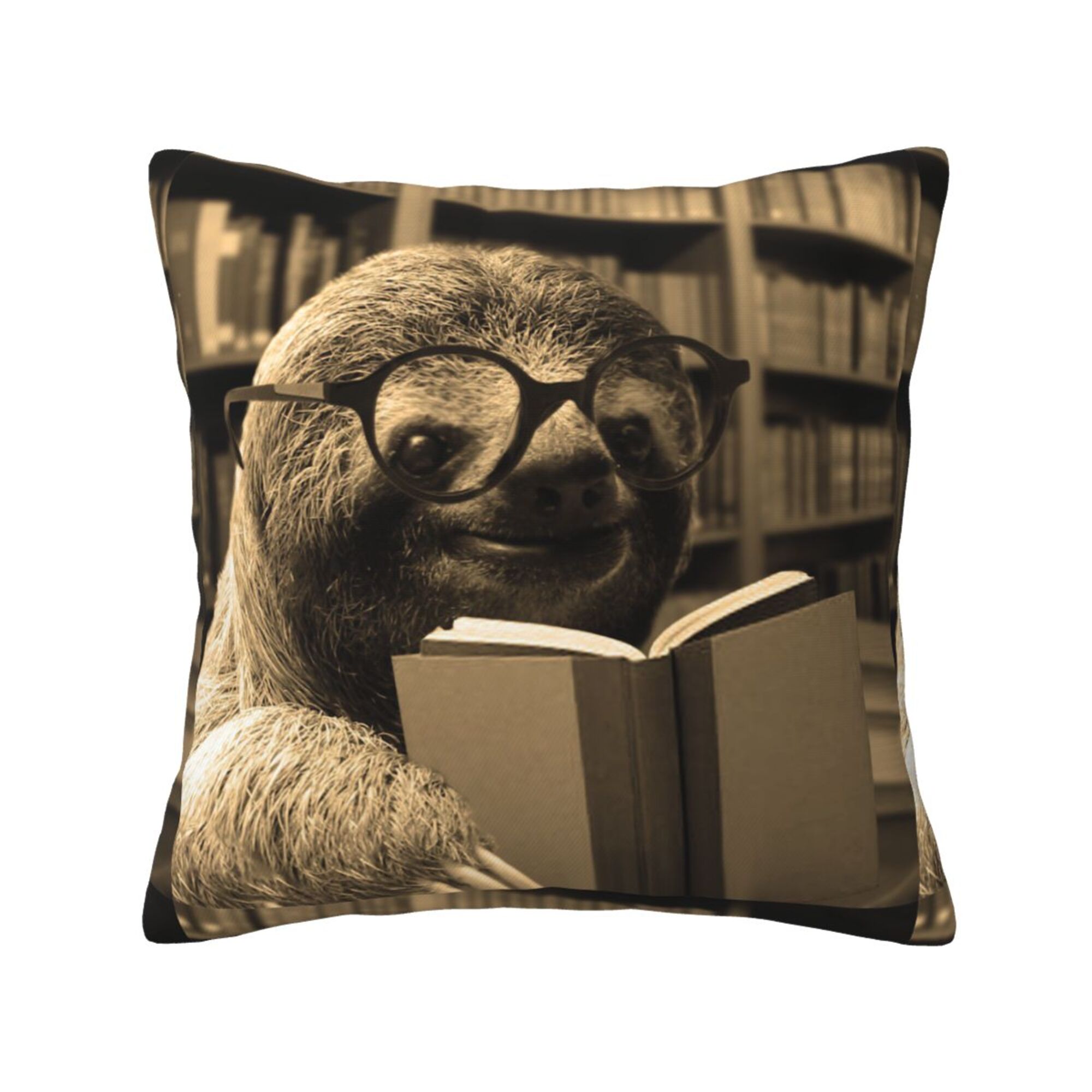 Home Throw Pillow Covers Two Sides Printed funny sloth Decor Sofa ...